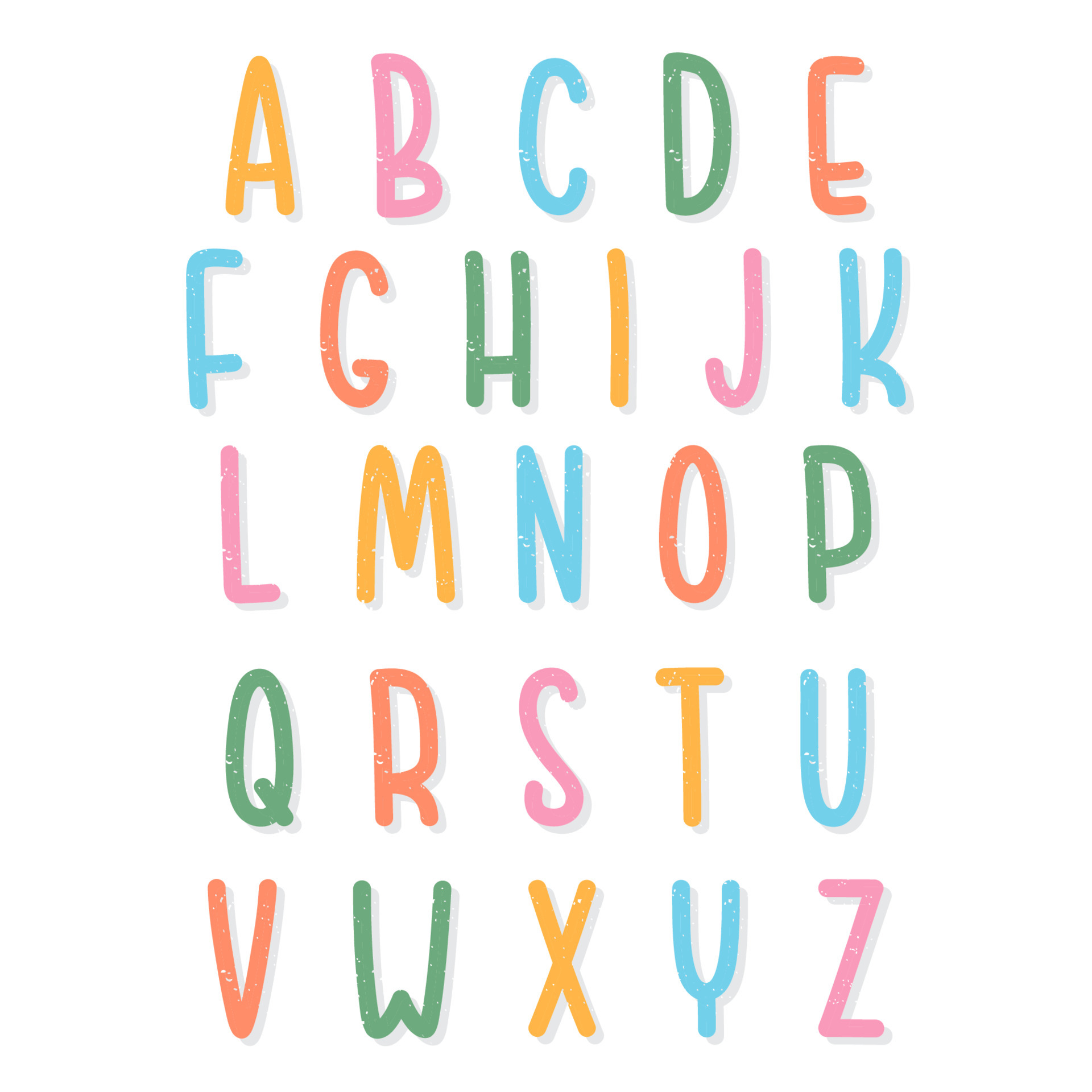 Cute Colorful Tall Font And Alphabet 6879548 Vector Art At Vecteezy cute-colorful-tall-font-and-alphabet-6879548-vector-art-at-vecteezy