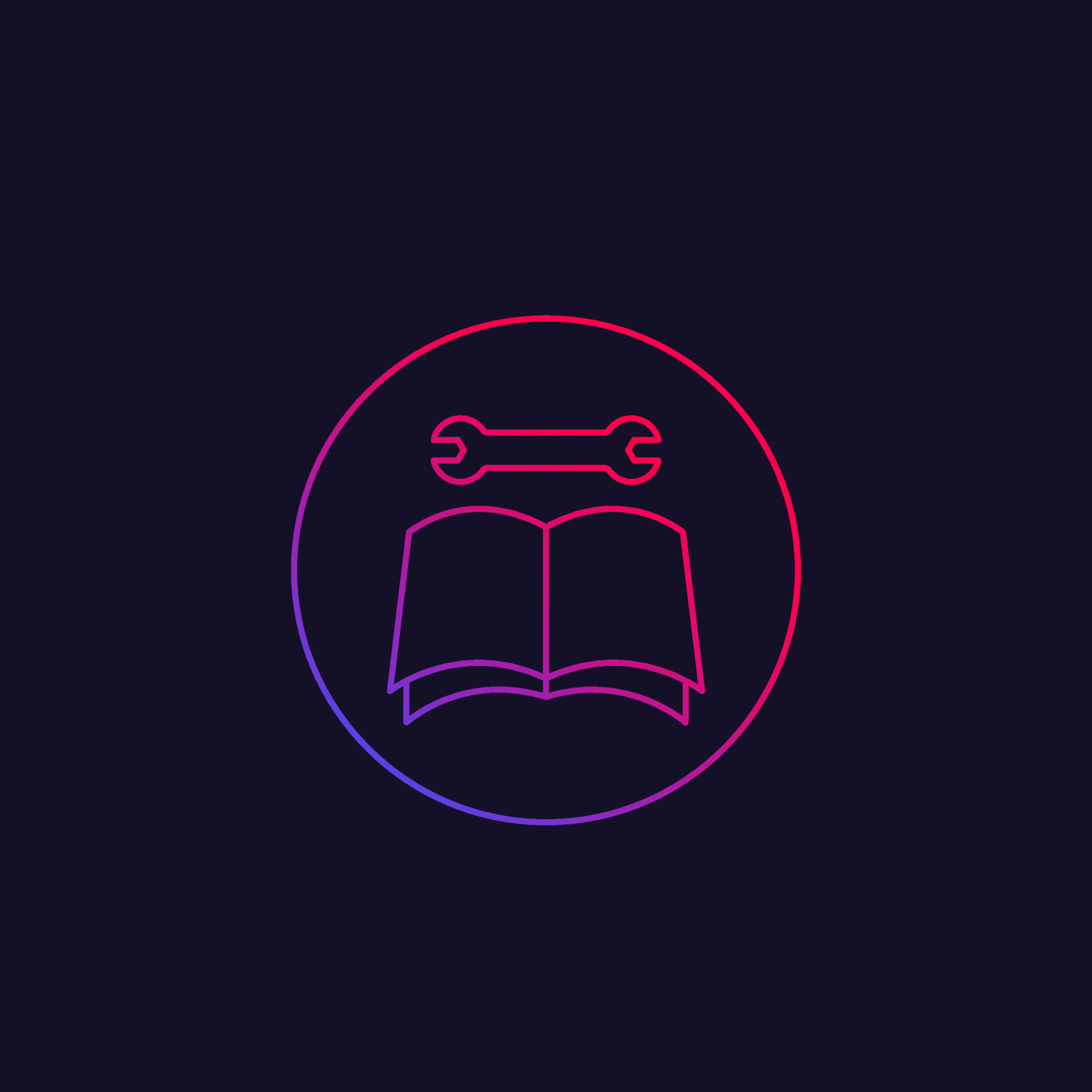 manual icon, line style 6883322 Vector Art at Vecteezy