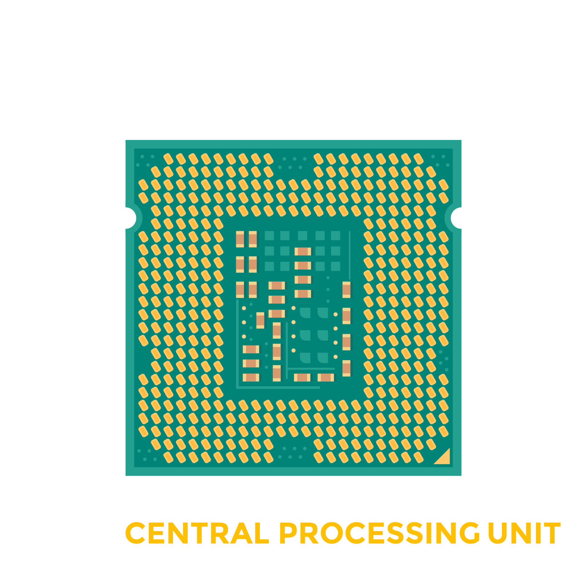 Cpu Processor Vector Illustration 6883732 Vector Art At Vecteezy