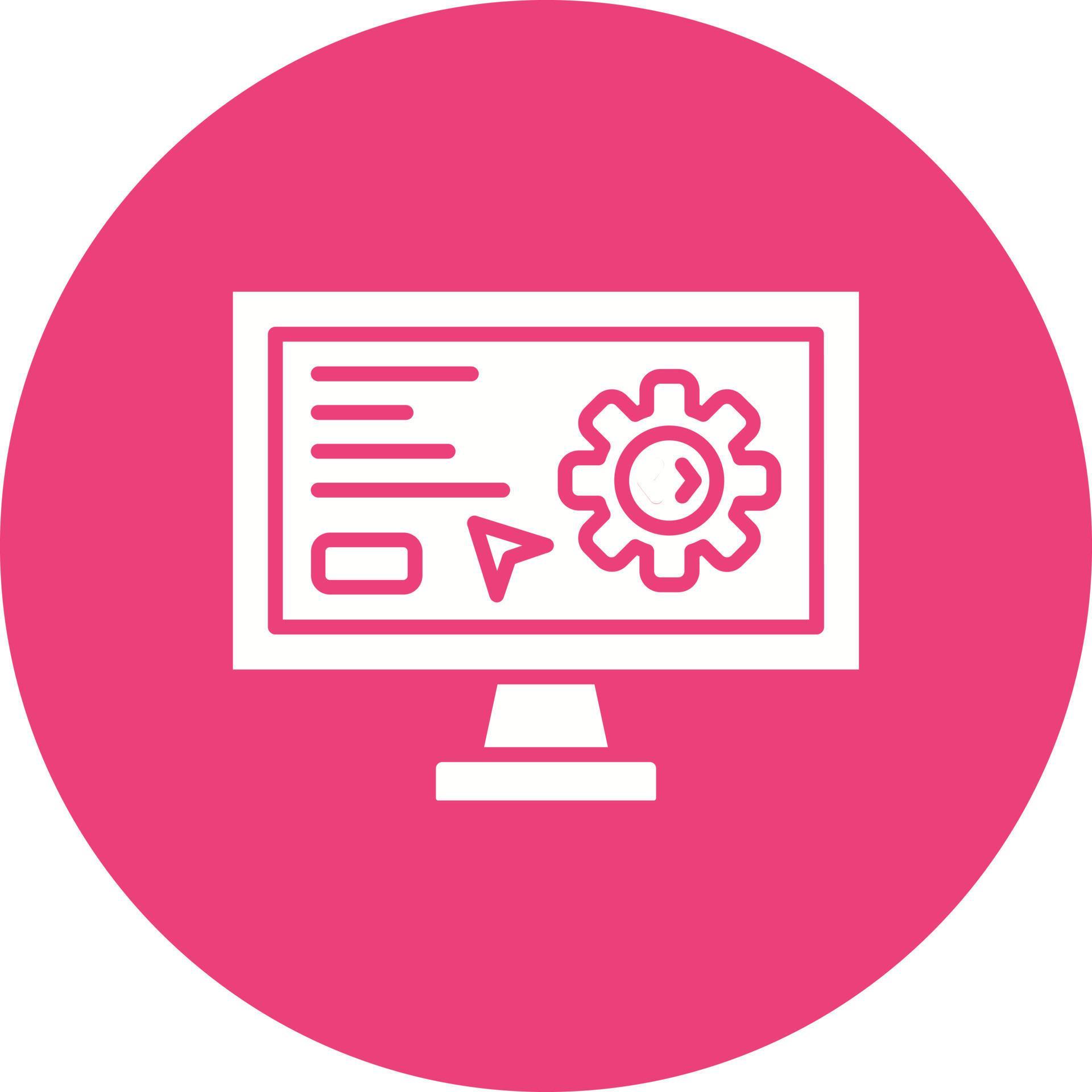 Programming Settings Glyph Circle Background Icon 6886452 Vector Art at ...