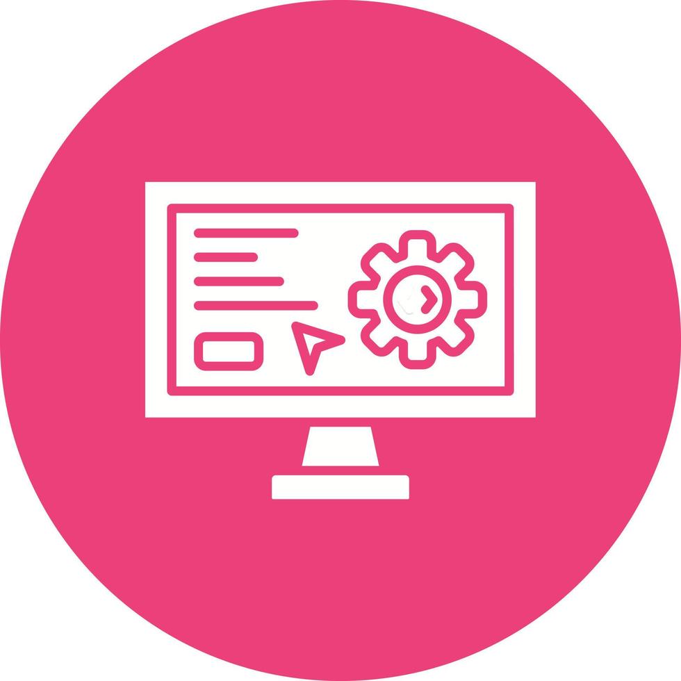 Programming Settings Glyph Circle Background Icon 6886452 Vector Art at ...