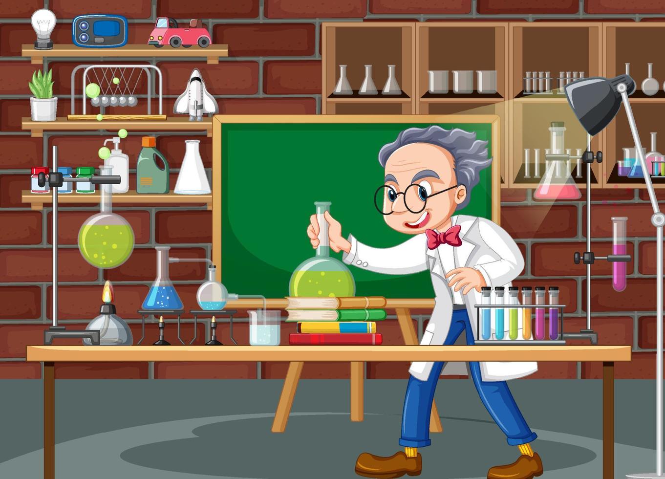 Laboratory scene with scientist cartoon character 6891345 Vector Art at ... Laboratory scene with scientist cartoon character 6891345 Vector Art at ...