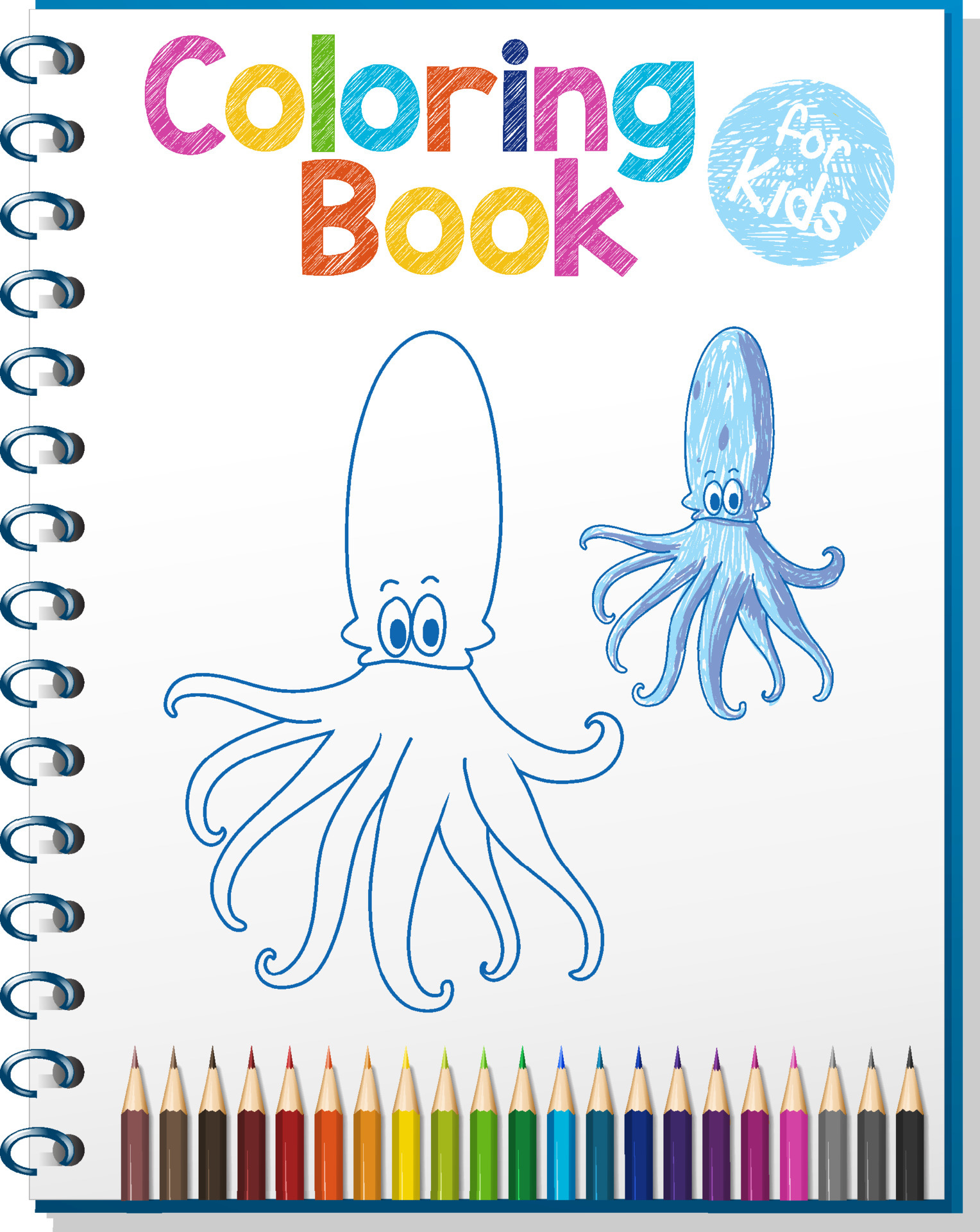 Coloring book worksheet for kids 6892589 Vector Art at Vecteezy