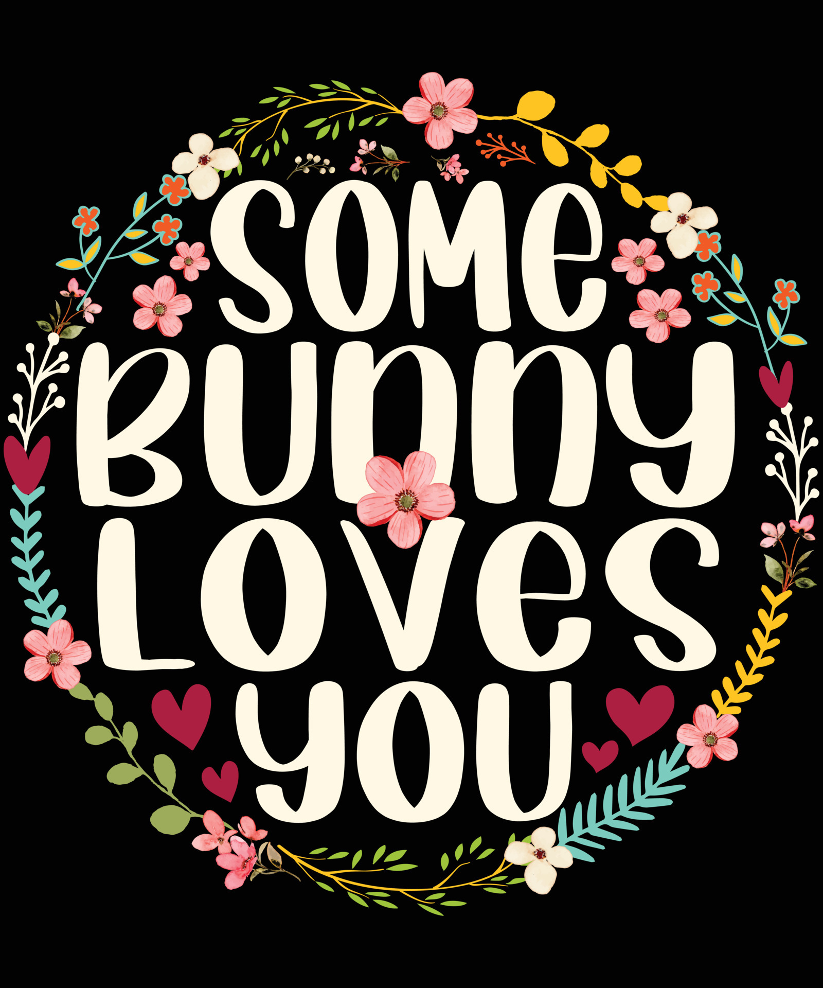 Some Bunny Loves You, Easter T-shirt Design 6893695 Vector Art at Vecteezy