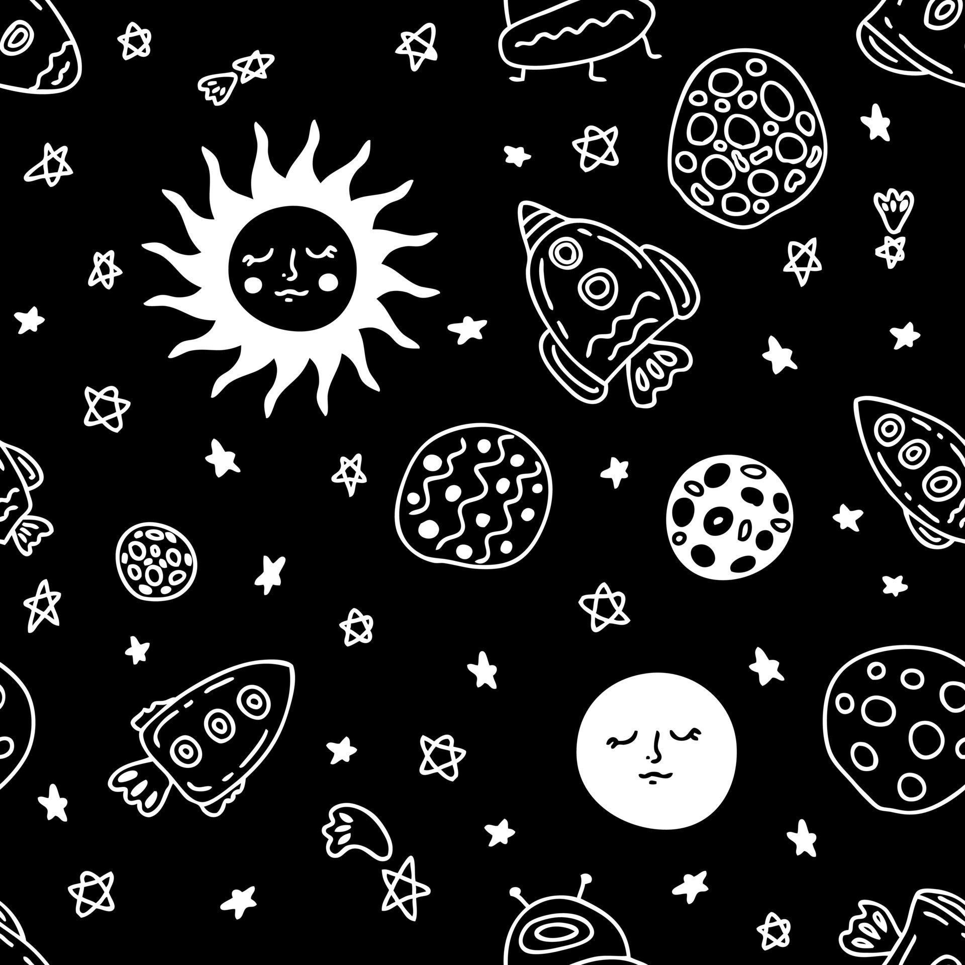 Fantasy cosmos seamless pattern, great design for any purposes. 6897495 ...