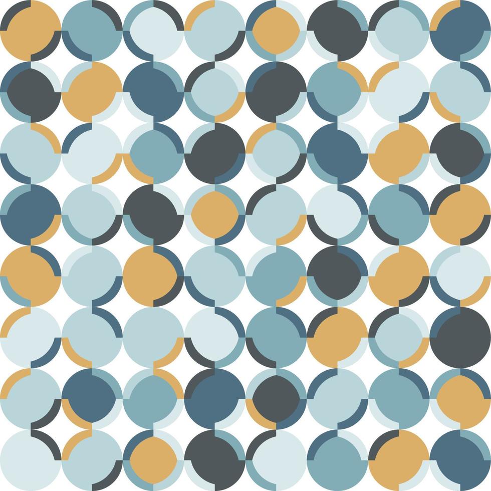 Vector circle seamless pattern. Abstract geometric playful background ...