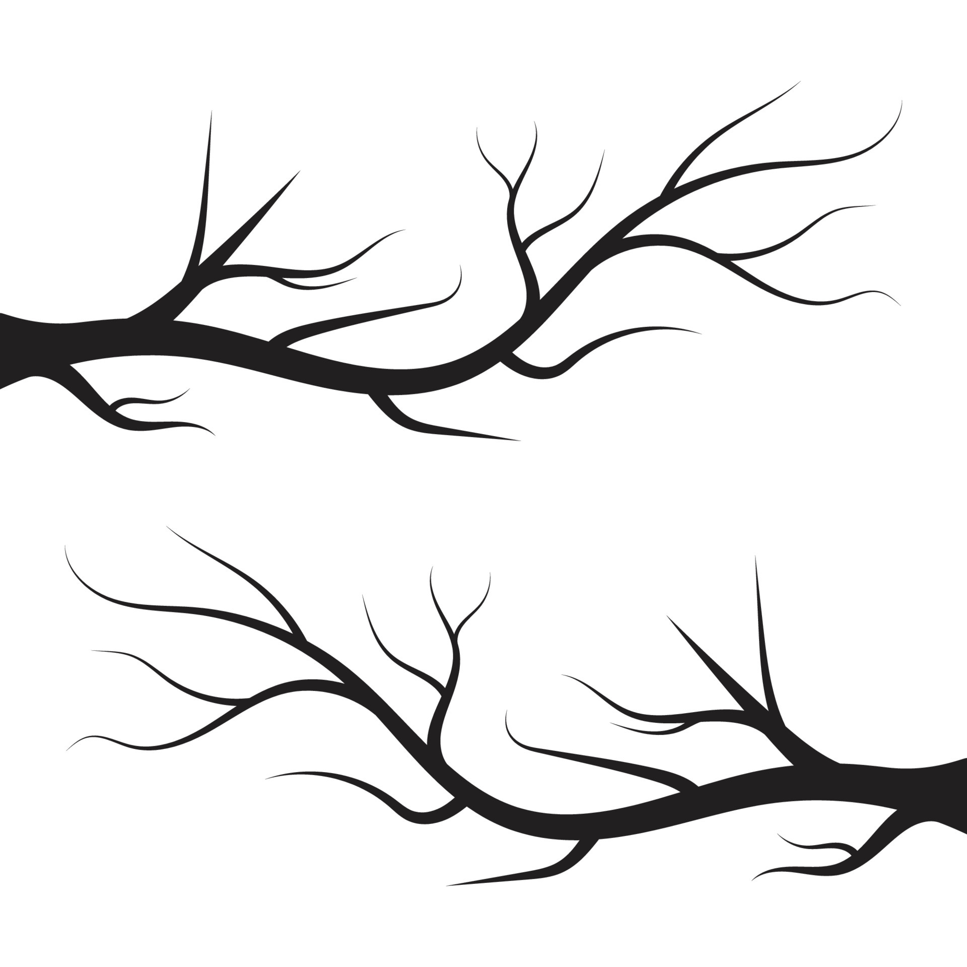 branch tree vector illustration summer clipart autumn clipart nature ...