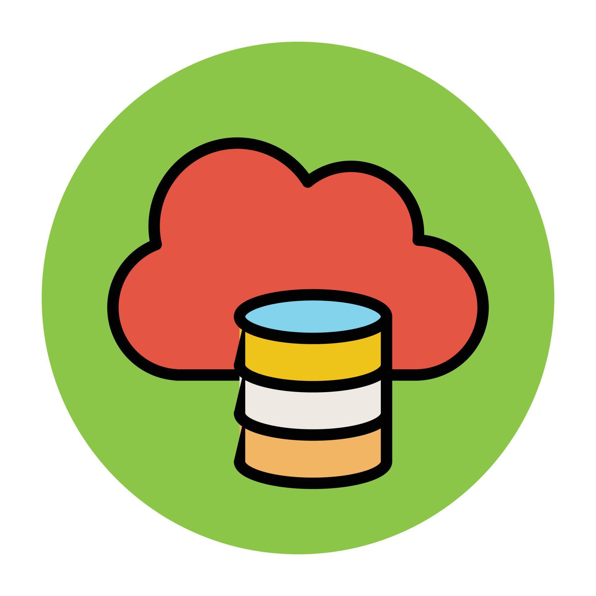 Cloud Database Concepts 6900184 Vector Art at Vecteezy