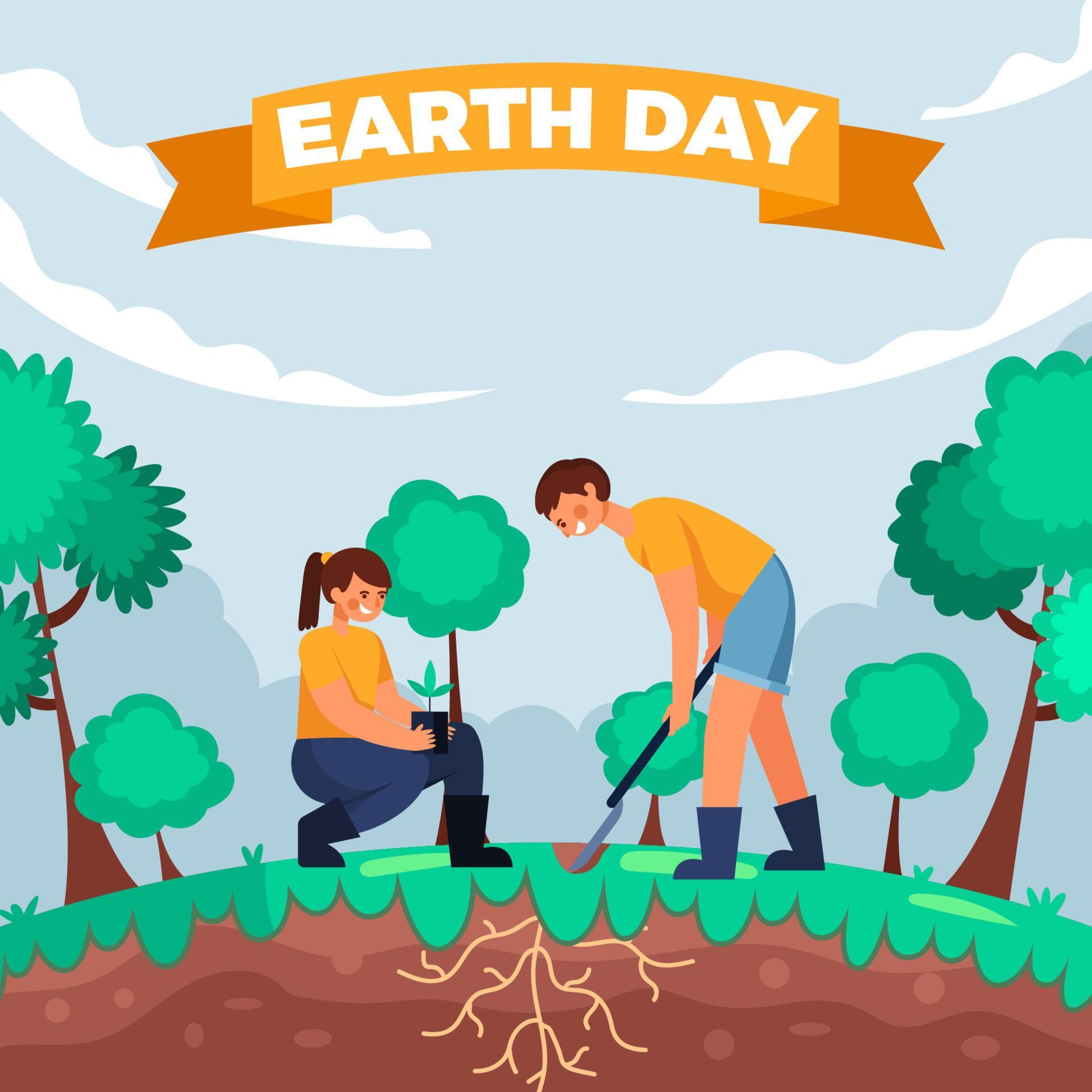 Love Our Earth in Earth Day Concept 6902196 Vector Art at Vecteezy