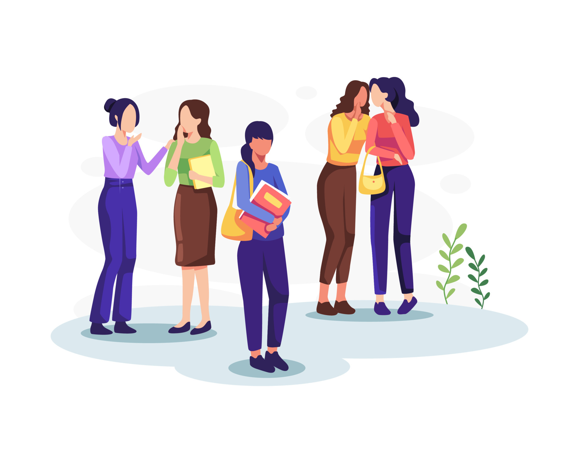Victim Of Social Bullying Illustration 6911784 Vector Art At Vecteezy