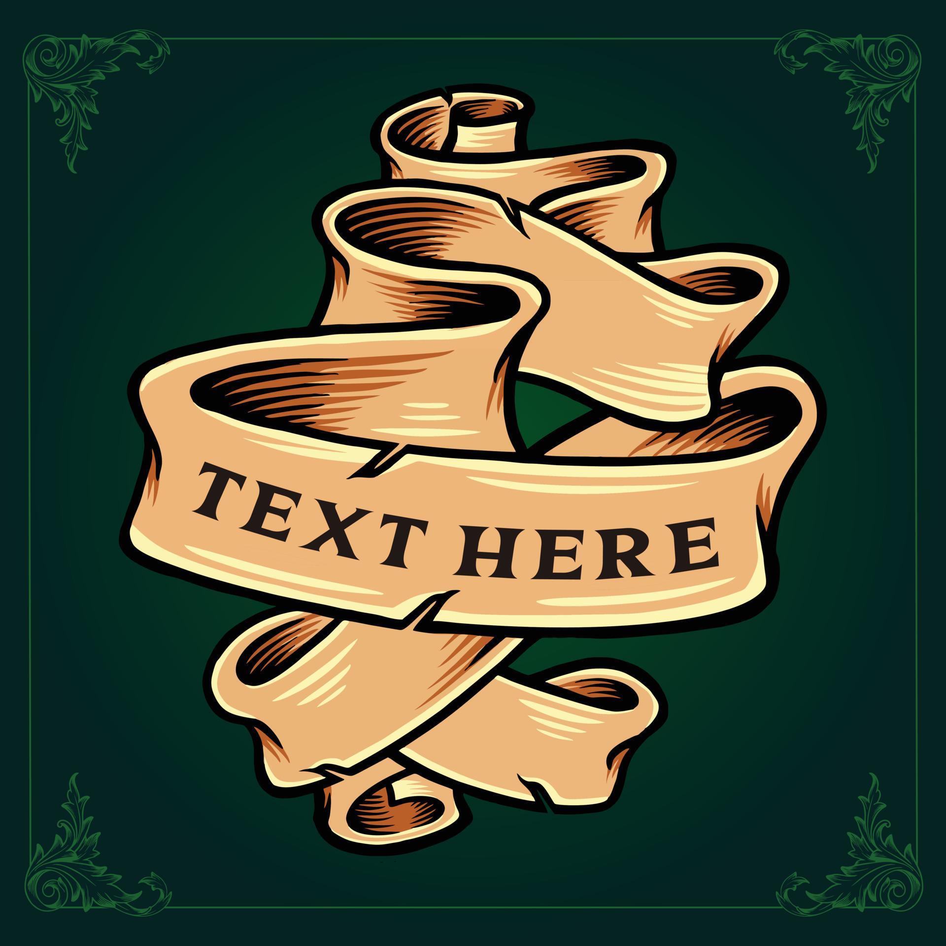 Premium classic ribbon swirls vintage style 6923447 Vector Art at Vecteezy