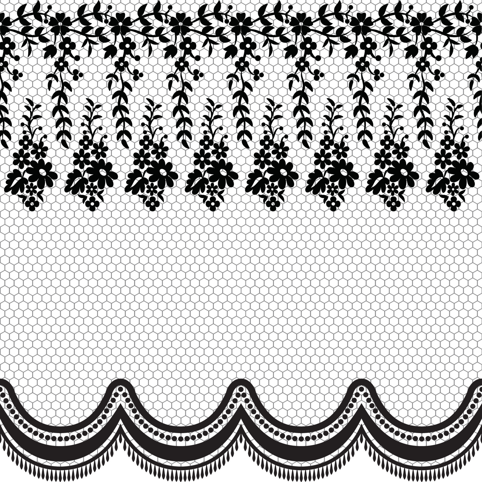Lace seamless pattern with flowers 6935428 Vector Art at Vecteezy