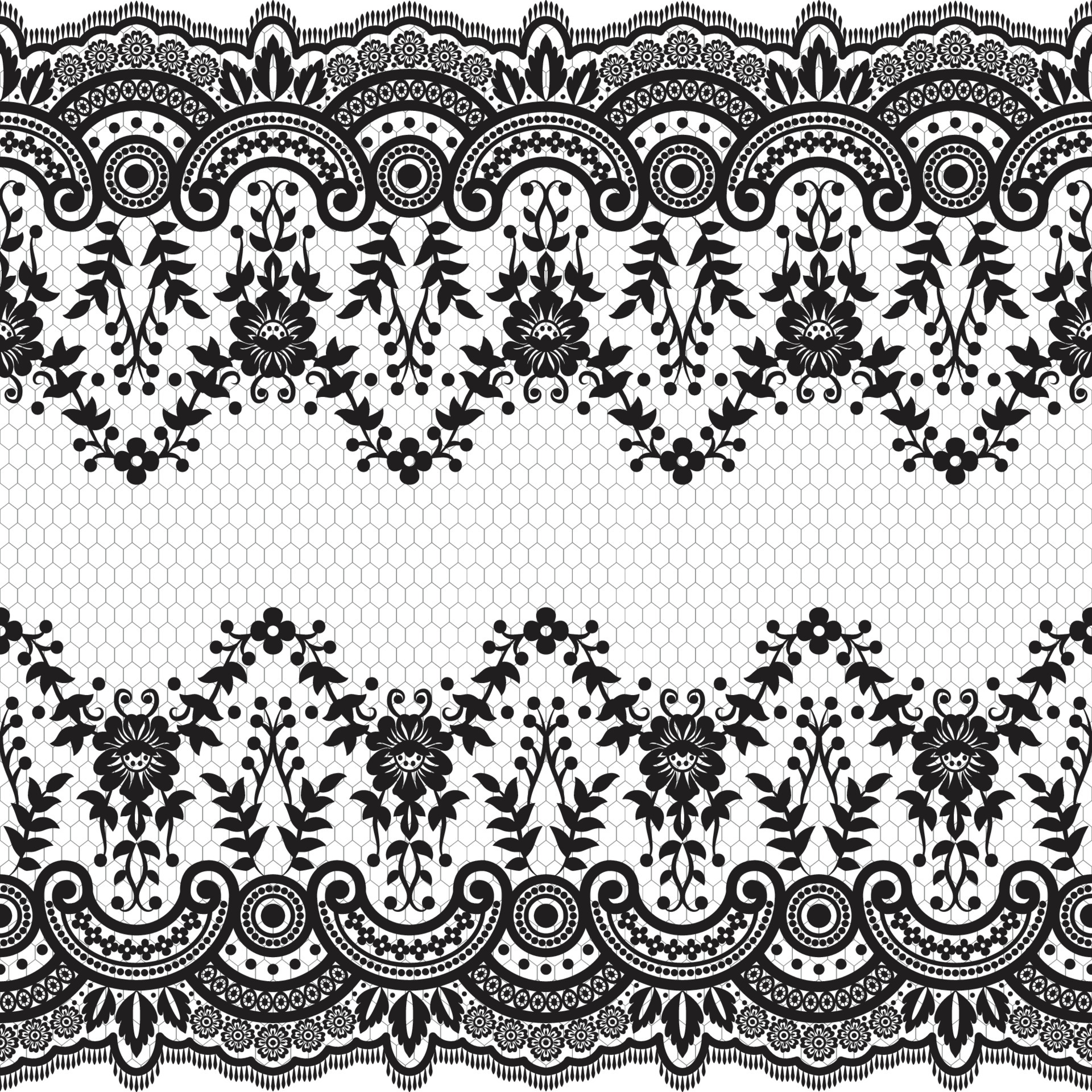 Lace seamless pattern with flowers 6935496 Vector Art at Vecteezy