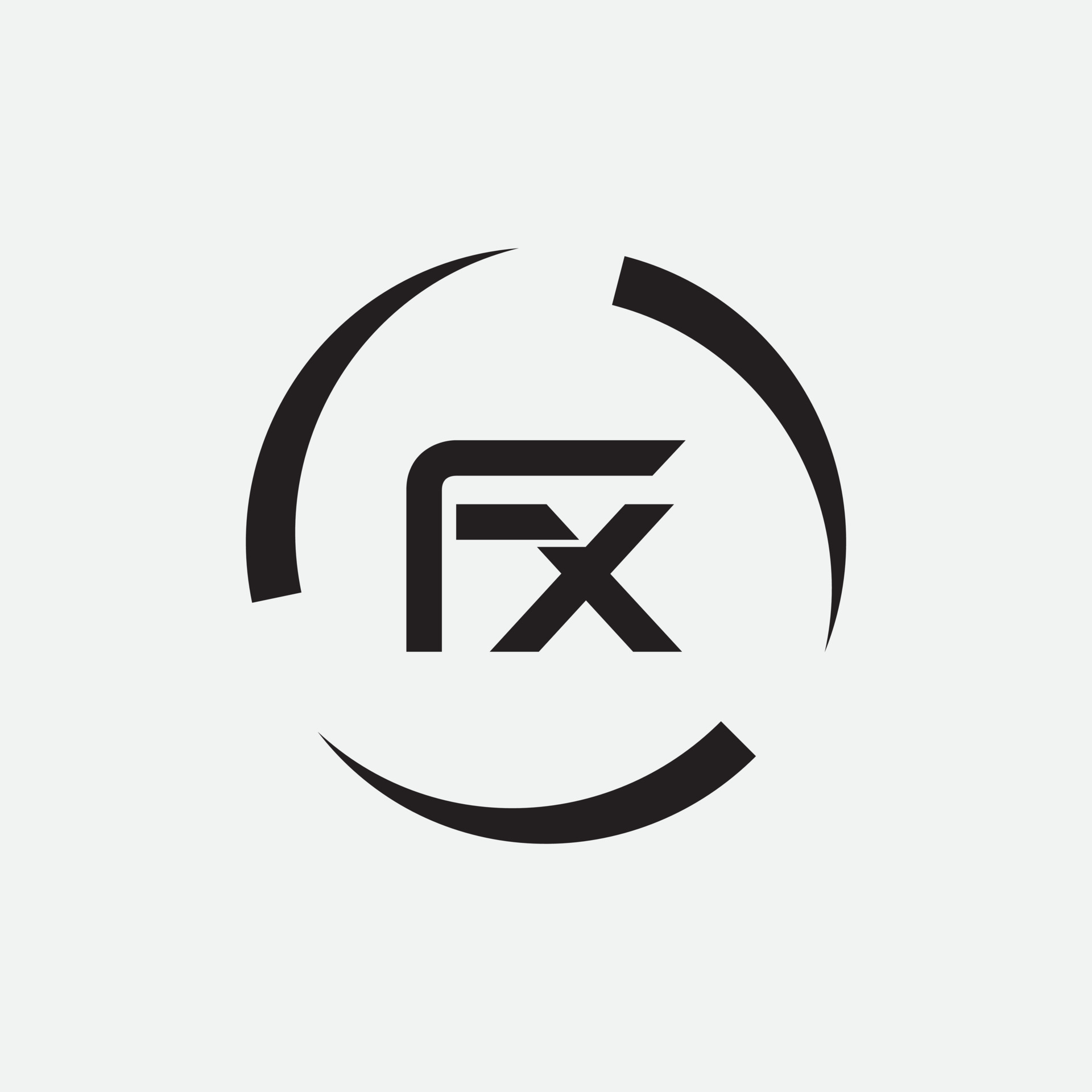 Creative FX letter logo design 6941133 Vector Art at Vecteezy