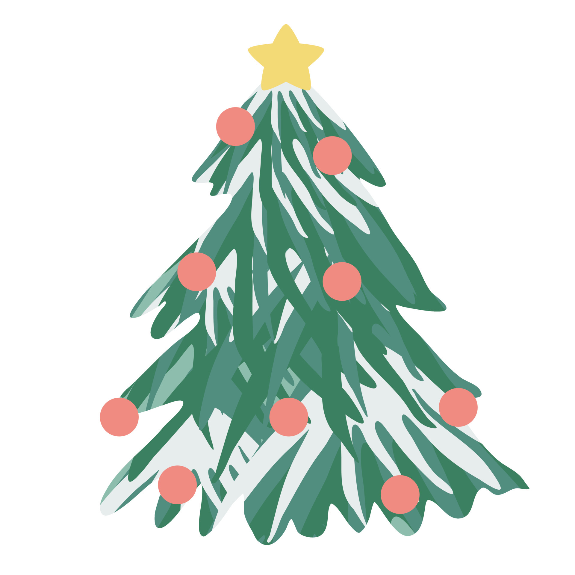Christmas tree vector design. 6952497 Vector Art at Vecteezy