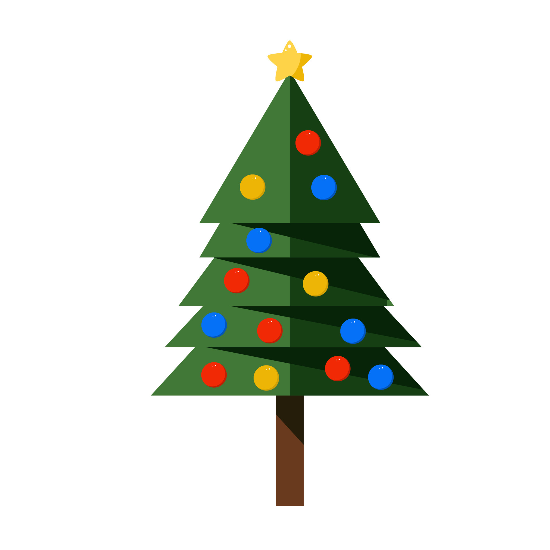 Christmas tree vector design. 6952506 Vector Art at Vecteezy