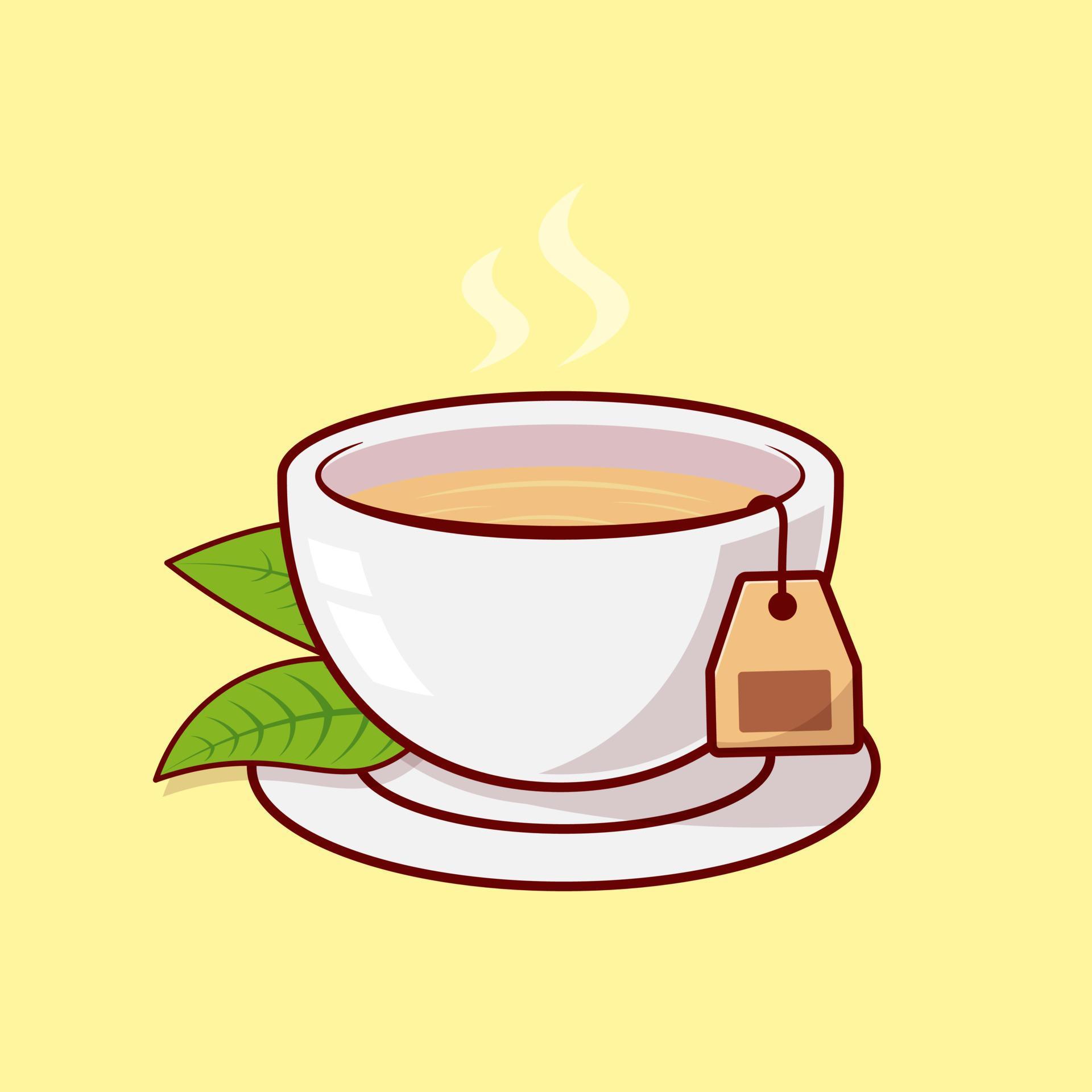 una taza de té caliente con hojas y bolsitas de té 6952925 Vector en ... una taza de té caliente con hojas y bolsitas de té 6952925 Vector en ...