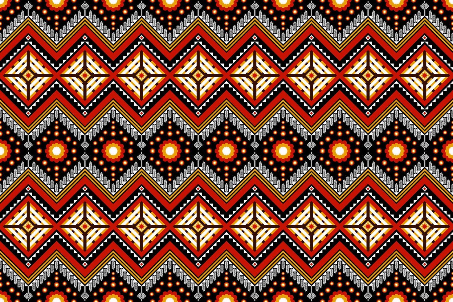 Abstract Ethnic Geometric Pattern Print Border Tradition Ethnic