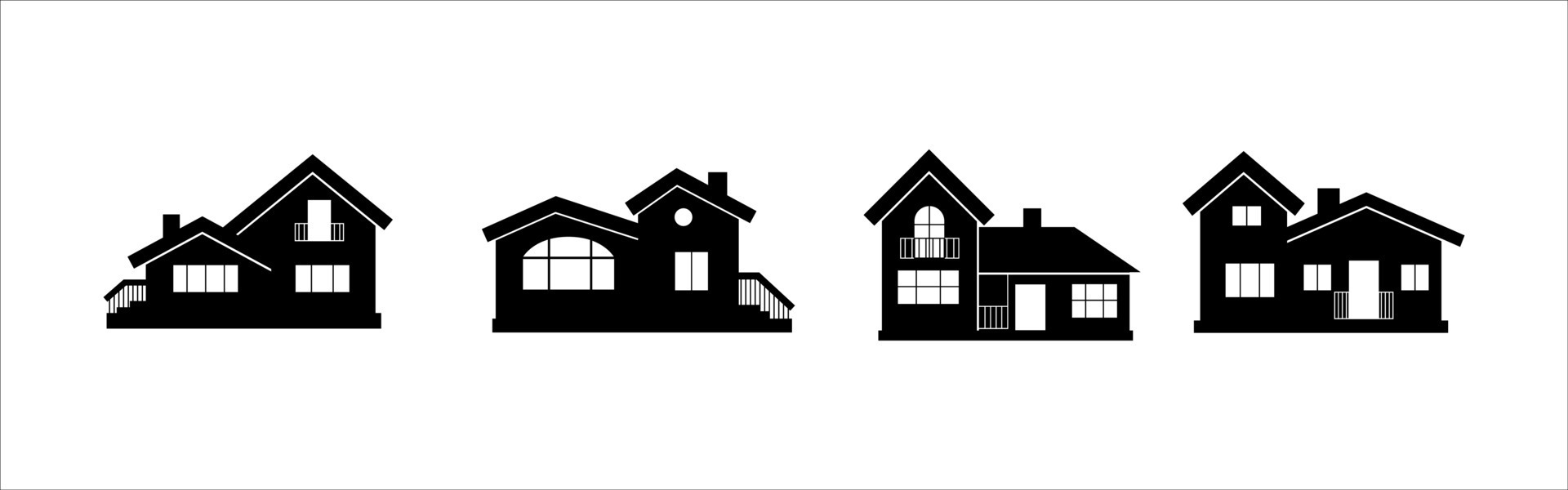 House Silhouette Vector Art, Icons, and Graphics for Free Download