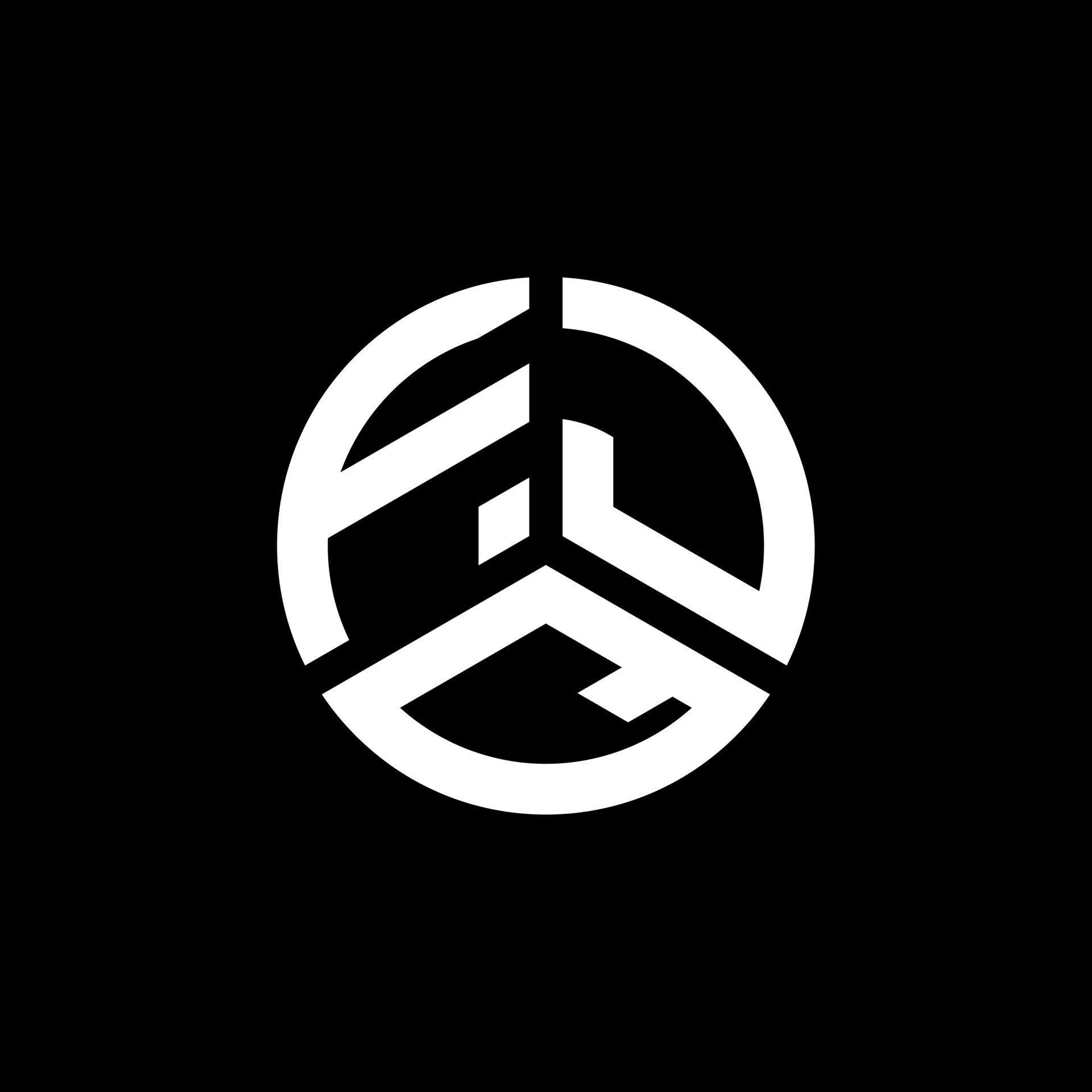 FJQ letter logo design on white background. FJQ creative initials letter logo concept. FJQ ...