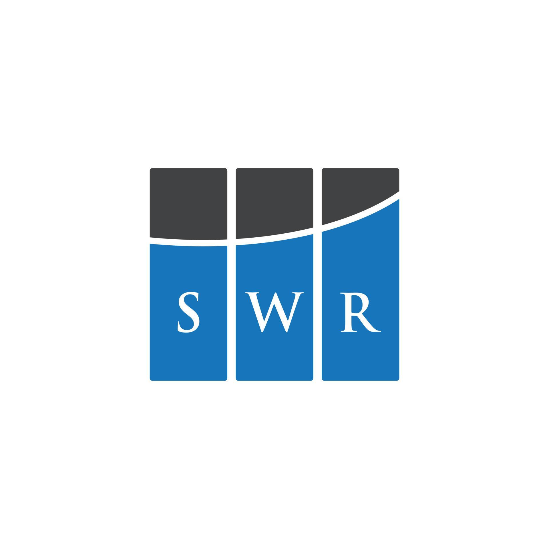 SWR letter logo design on white background. SWR creative initials letter logo concept. SWR ...