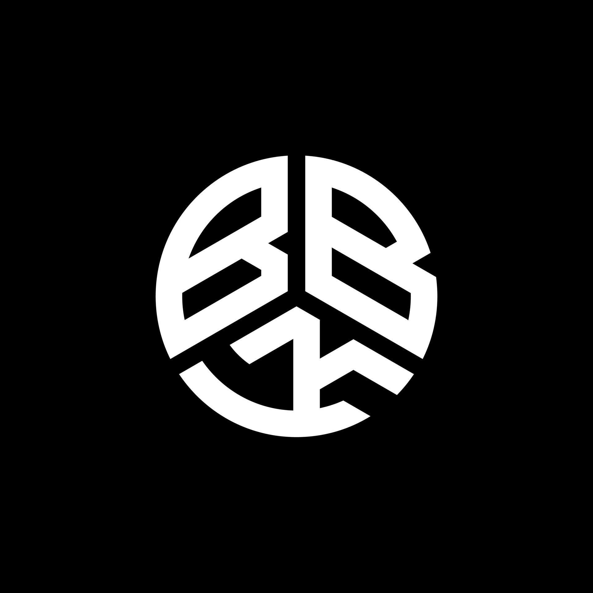 BBK letter logo design on white background. BBK creative initials letter logo concept. BBK ...