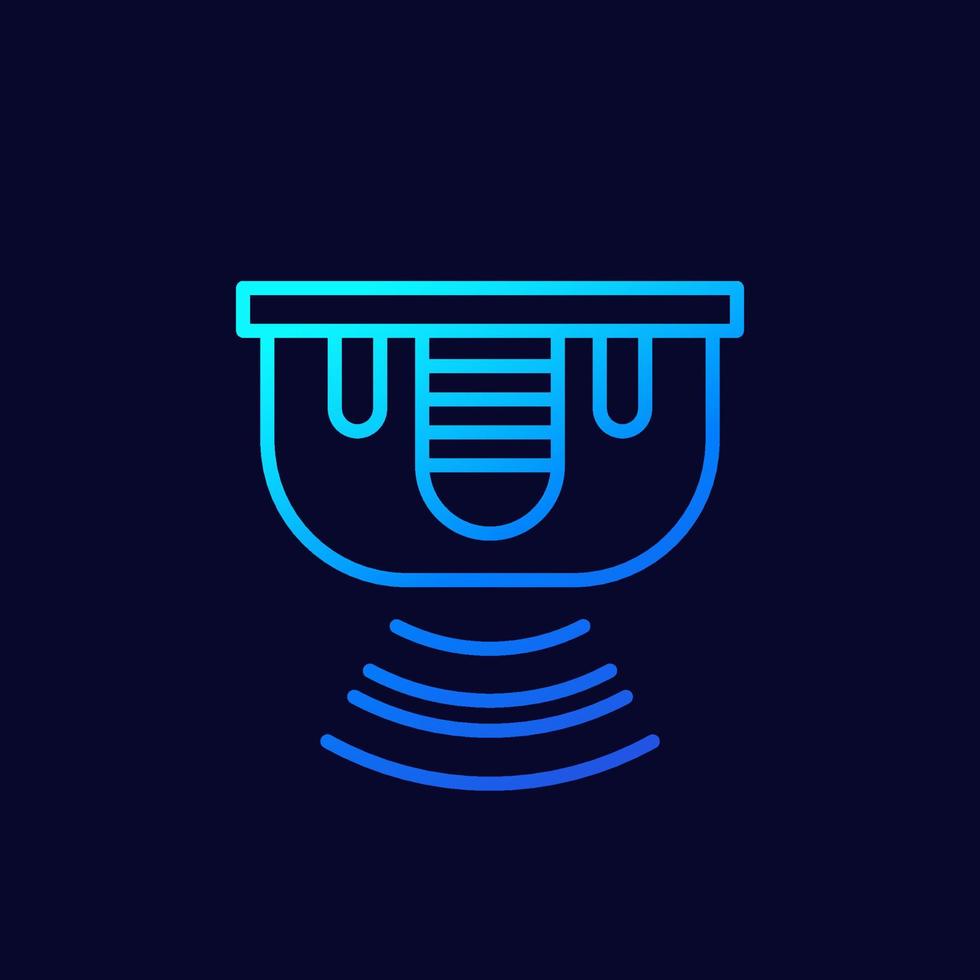 Sensor icon for web, line vector 6960171 Vector Art at Vecteezy