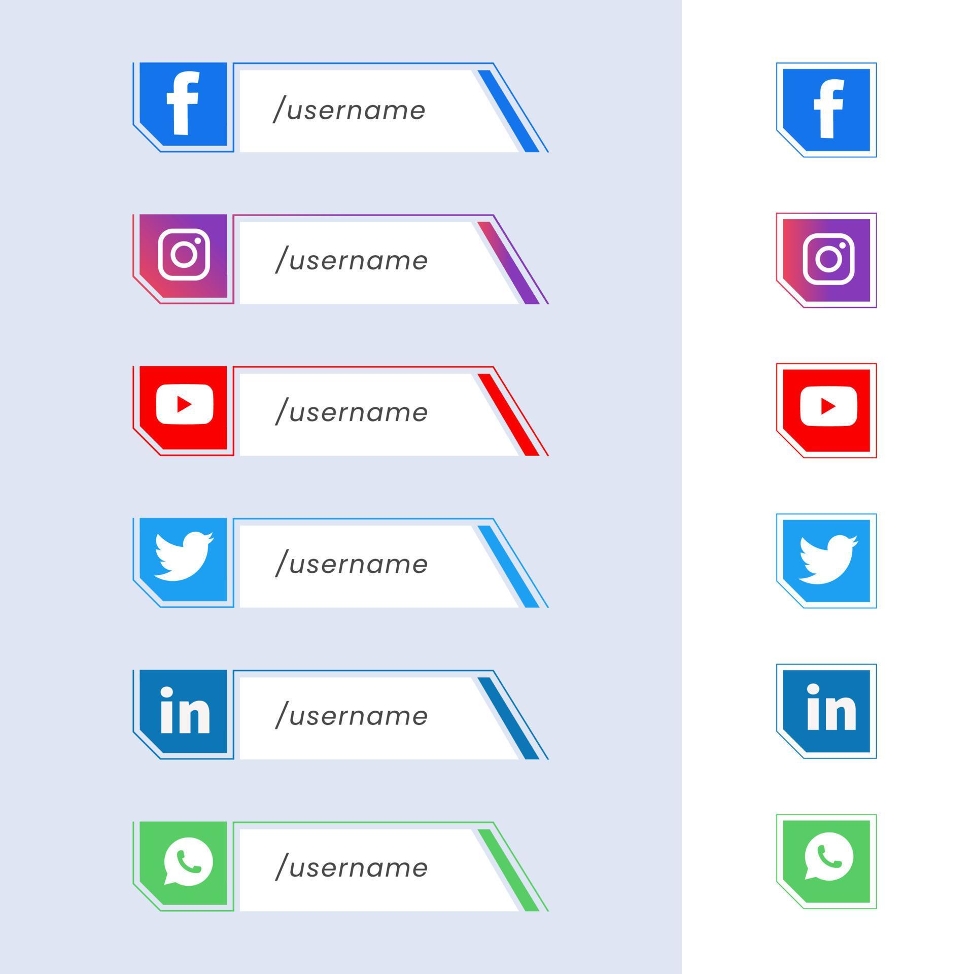 social media lower thirds pack 6970670 Vector Art at Vecteezy social media lower thirds pack 6970670 Vector Art at Vecteezy