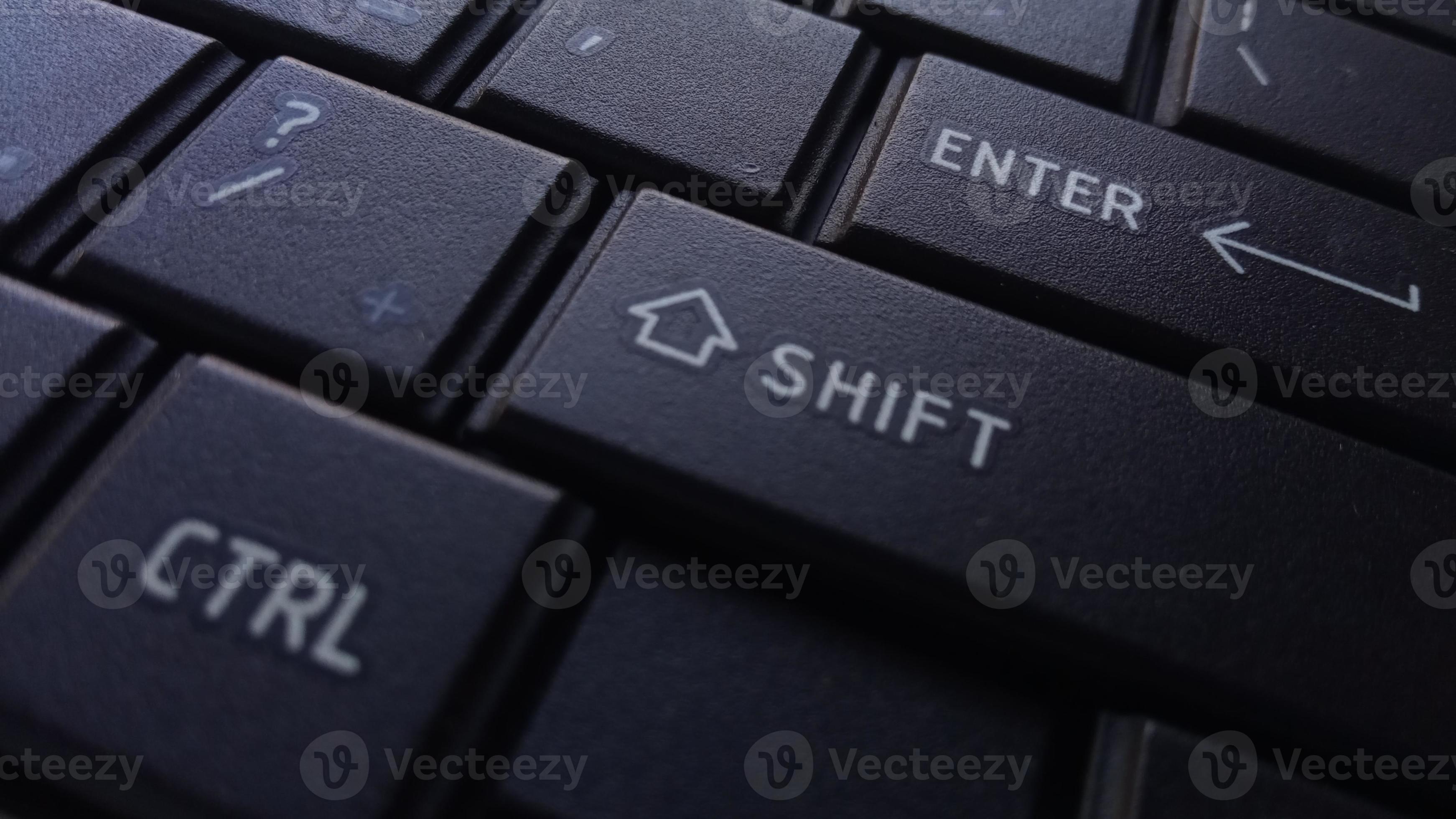 Close Up Of The Enter Shift And Control Keys On The Keyboard 6972119