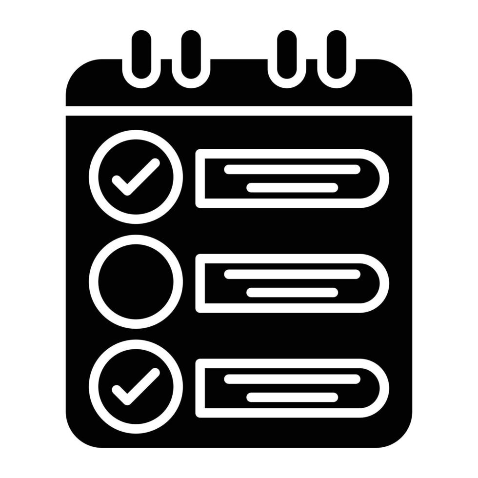 To Do List Glyph Icon 6974738 Vector Art at Vecteezy