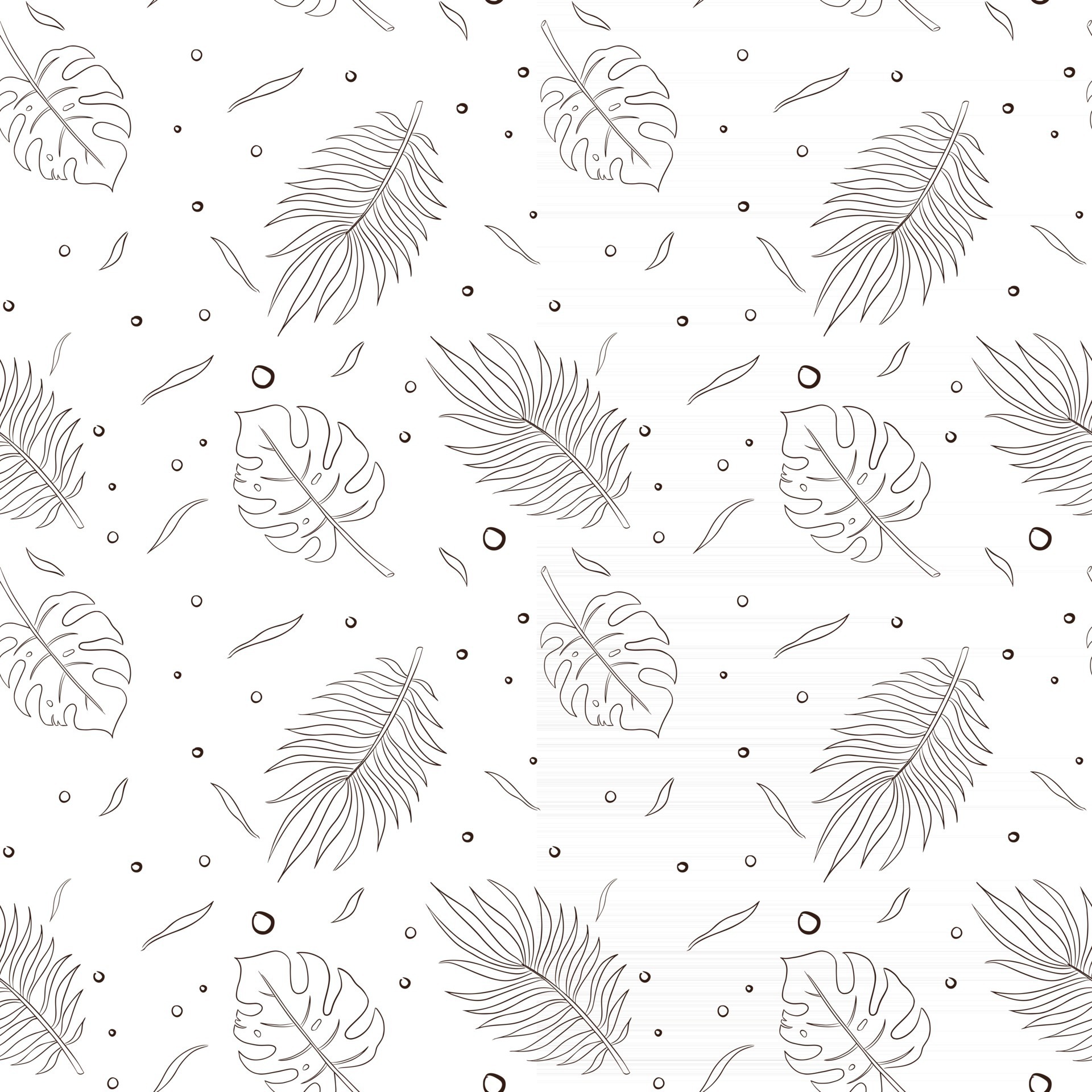 Tropical Leaves Seamless Pattern 6975056 Vector Art At Vecteezy