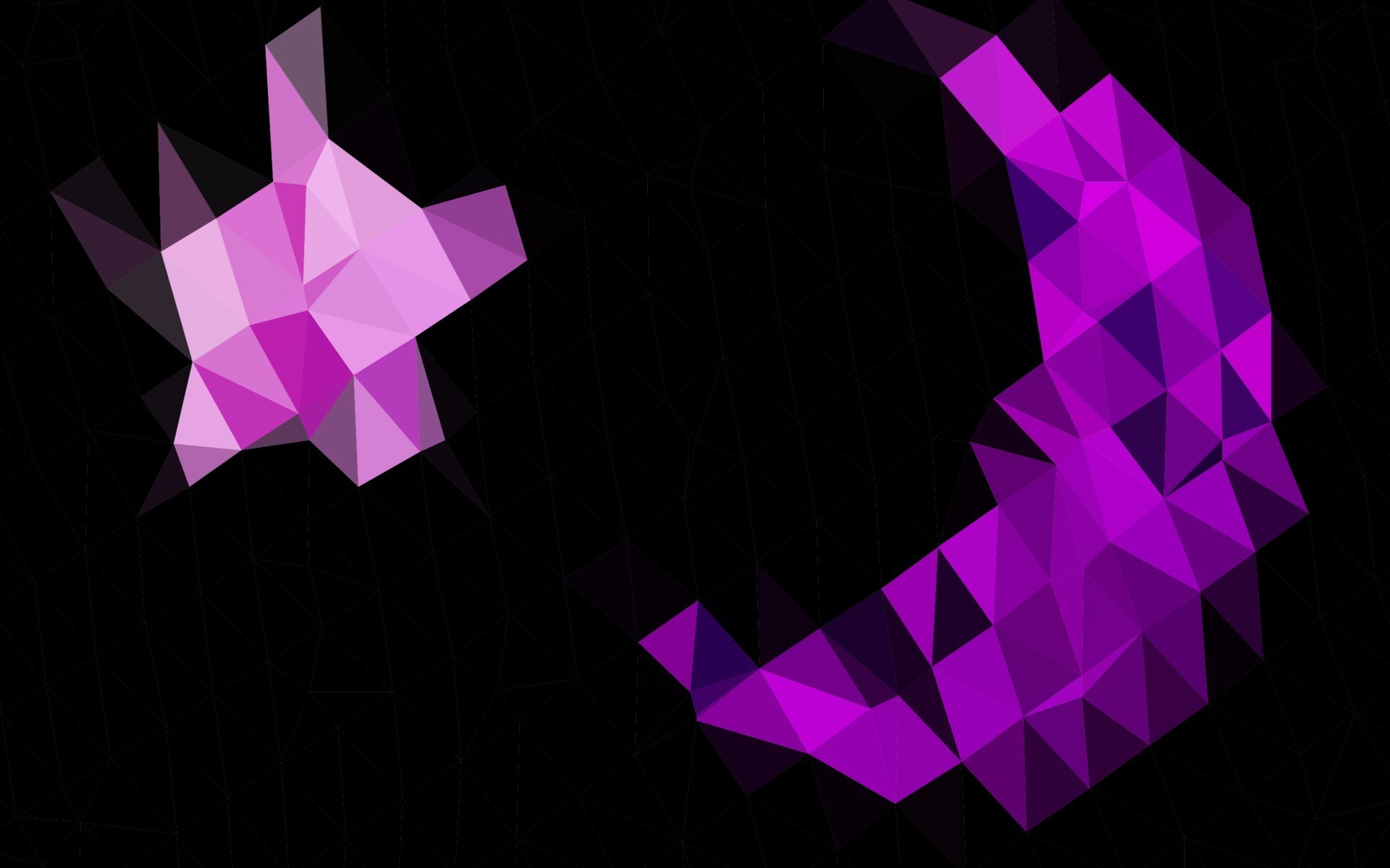 Light Purple vector polygon abstract background. 6977035 Vector Art at ...