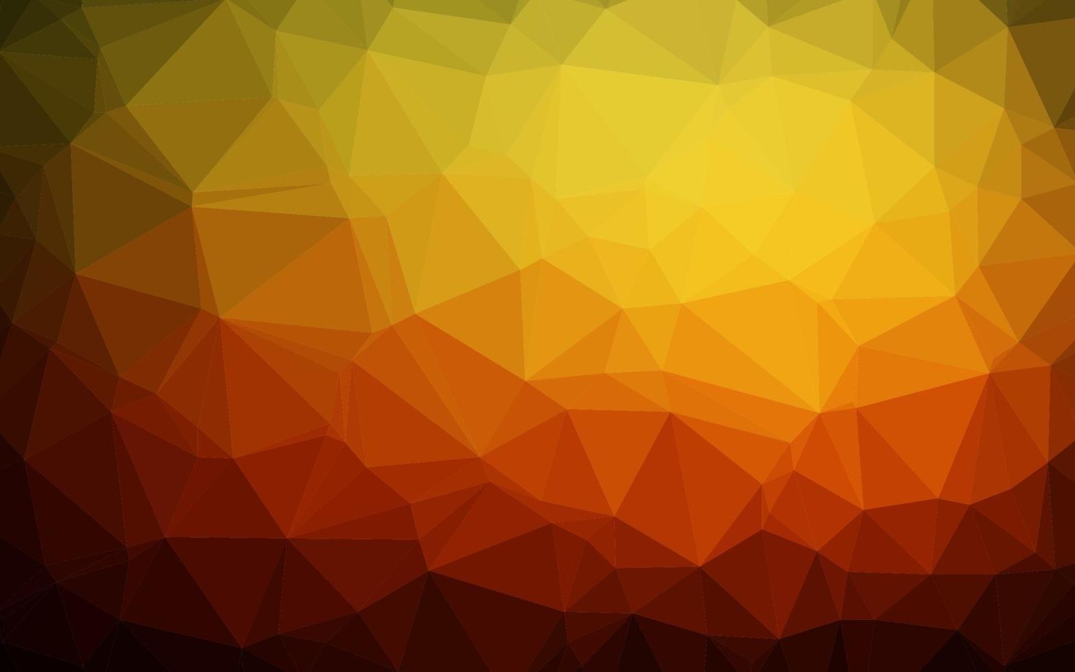 Dark Orange vector shining triangular pattern. 6978893 Vector Art at ...