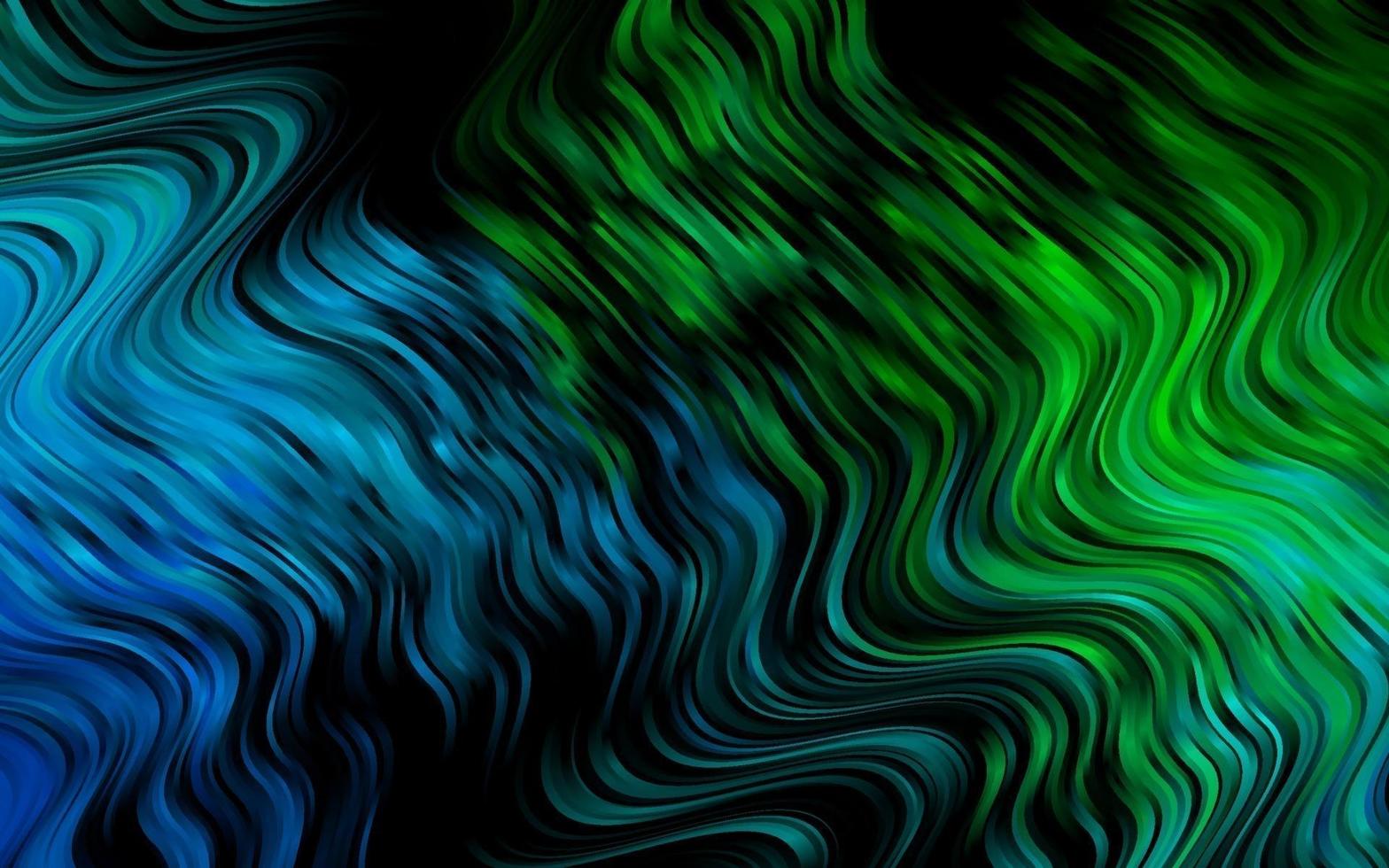 Dark Blue Green Vector Pattern With Curved Circles 6979722 Vector Art