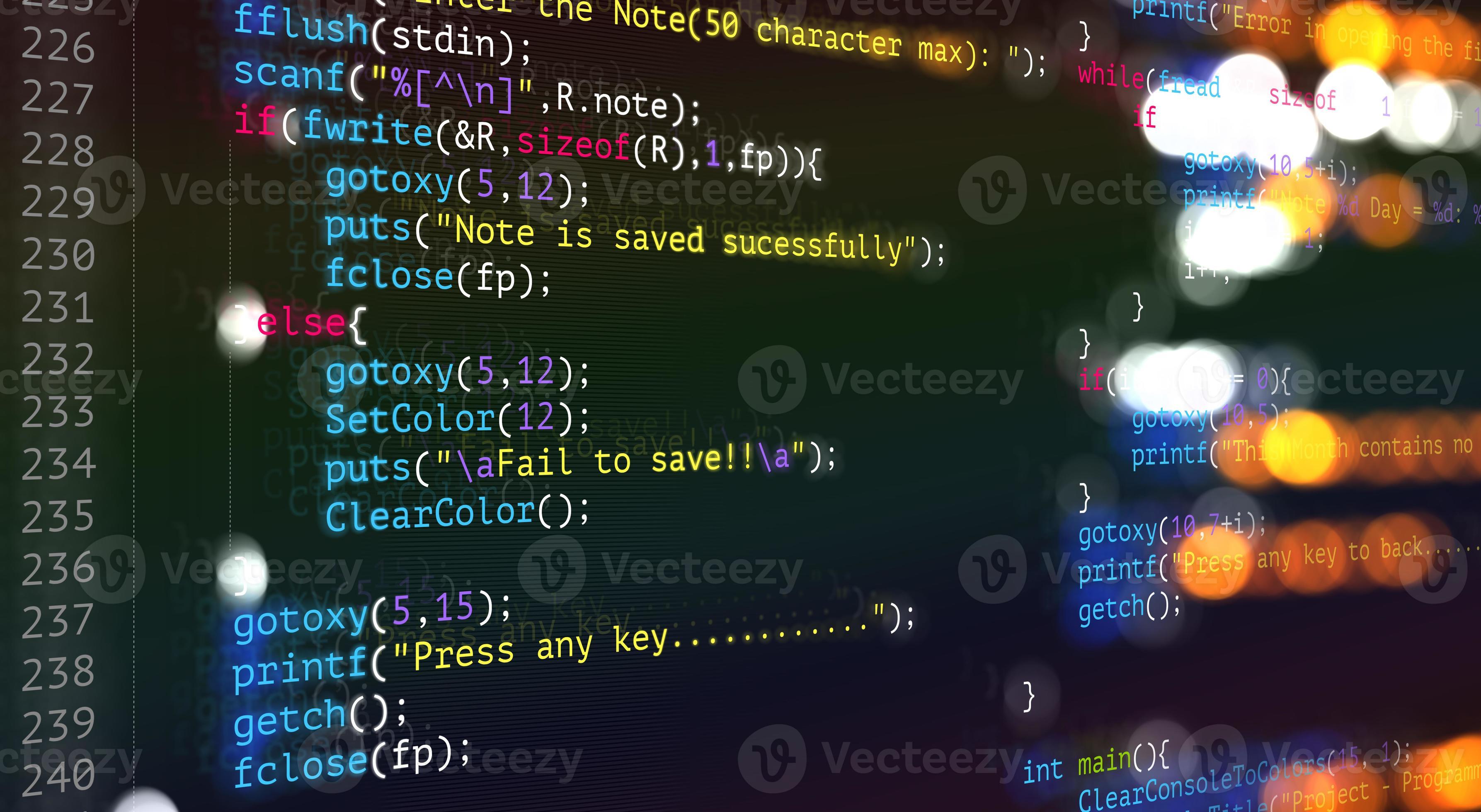 Abstract Modern tech of Programming code screen developer. 6983338 Stock Photo at Vecteezy