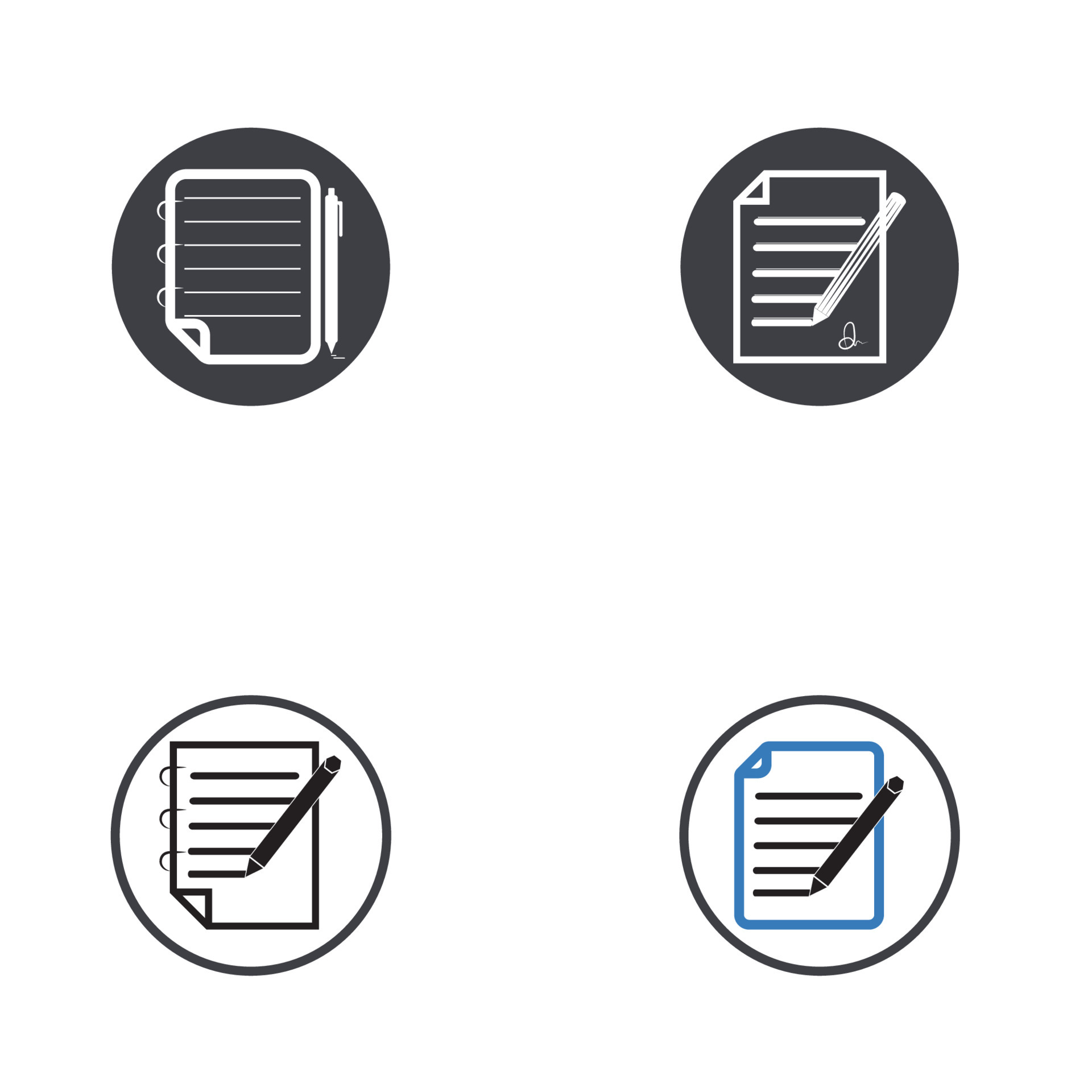 Write Document User Interface Outline Icon Logo Vector Illustration 6985710 Vector Art At Vecteezy