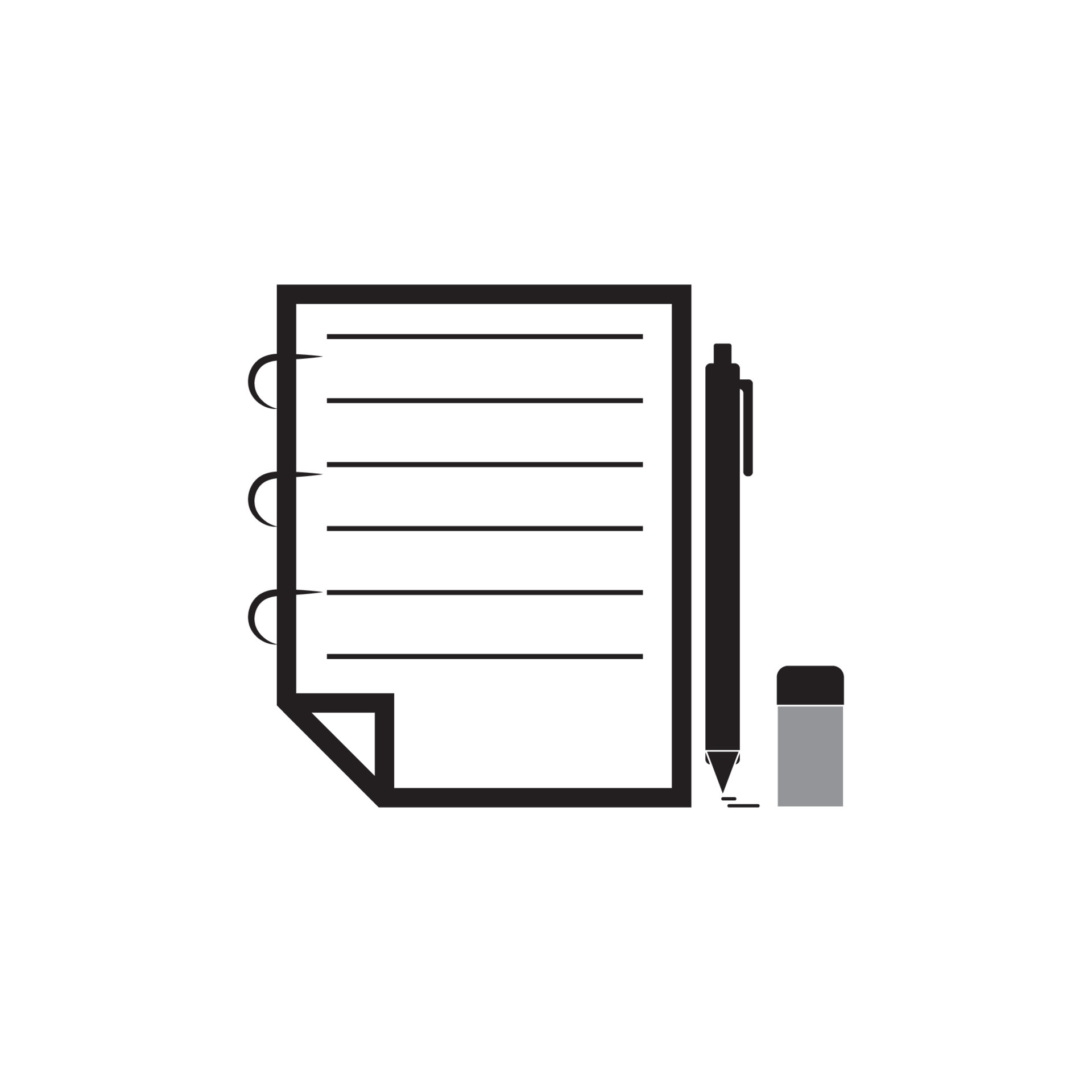 Write Document User Interface Outline Icon Logo Vector Illustration 6985713 Vector Art At Vecteezy