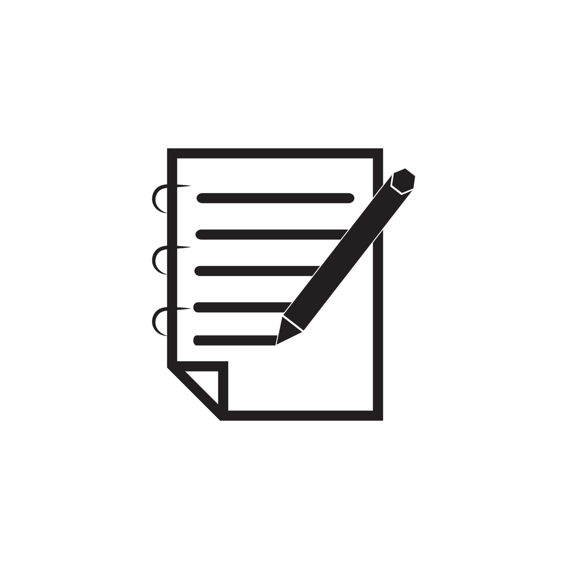 Write Document User Interface Outline Icon Logo Vector Illustration 6985843 Vector Art At Vecteezy