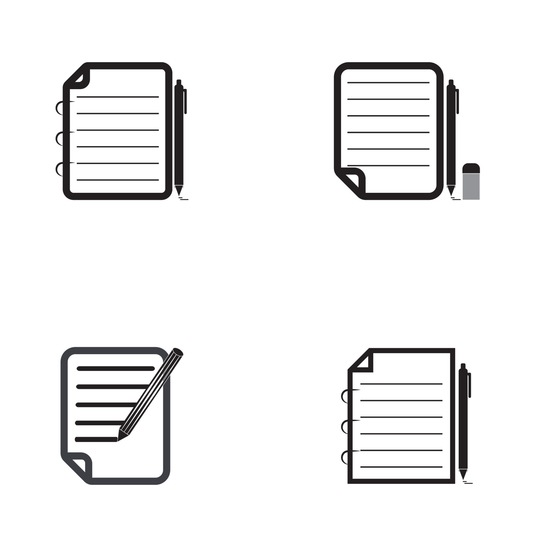 Write Document User Interface Outline Icon Logo Vector Illustration 6985892 Vector Art At Vecteezy