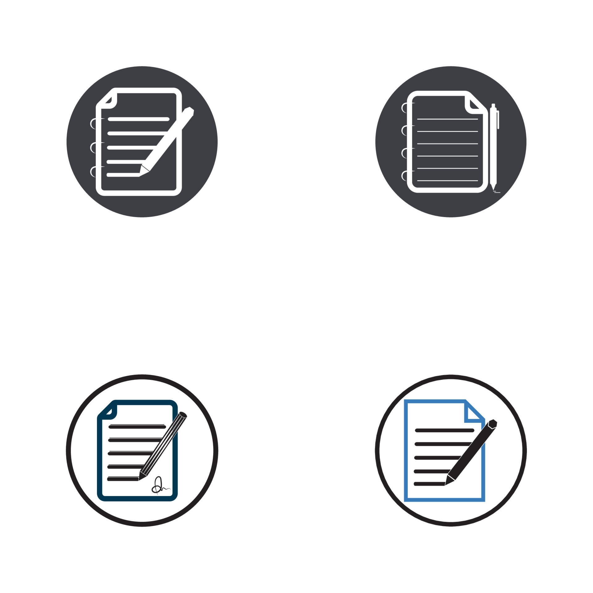 Write Document User Interface Outline Icon Logo Vector Illustration 6985937 Vector Art At Vecteezy