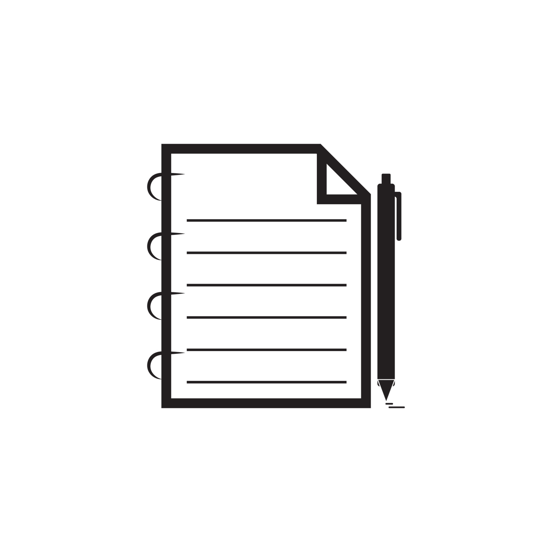 Write Document User Interface Outline Icon Logo Vector Illustration 6985986 Vector Art At Vecteezy