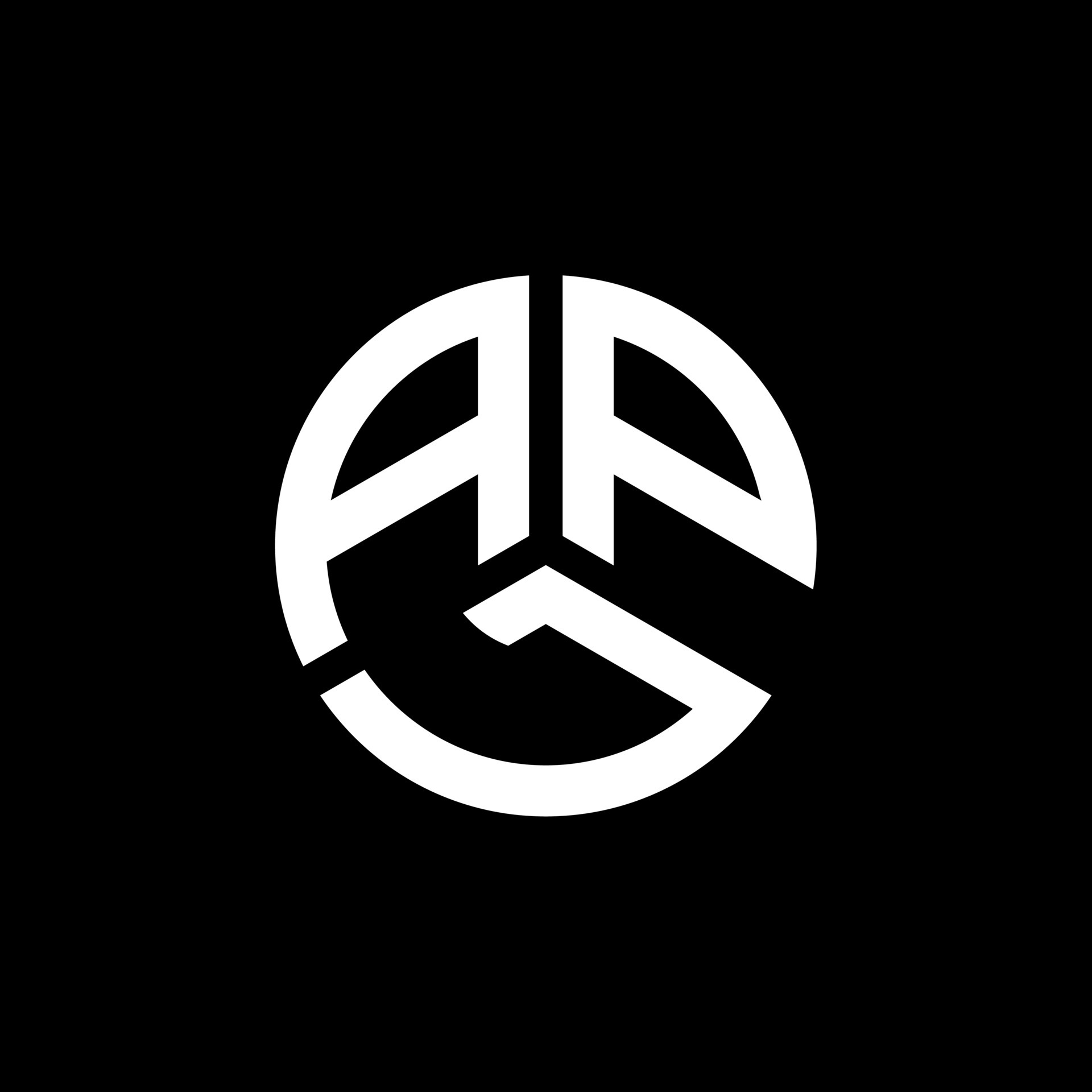 APL letter logo design on white background. APL creative initials ...