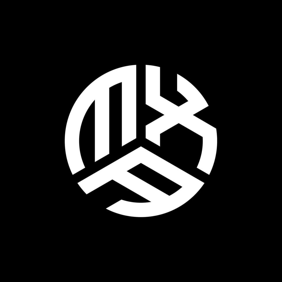 Mxa Letter Logo Design On Black Background Mxa Creative Initials Letter Logo Concept Mxa