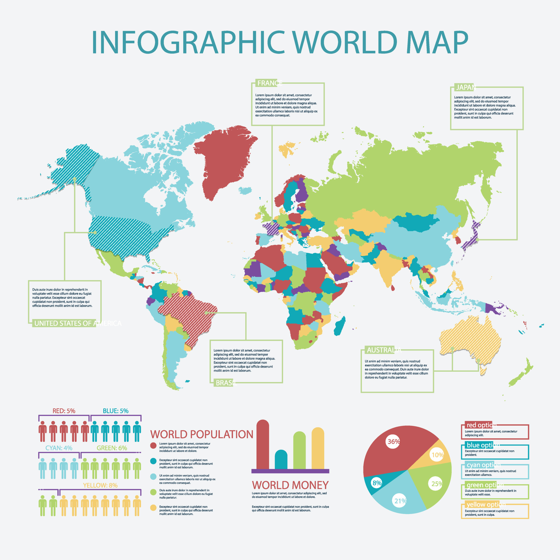 World Map Countries Vector Art, Icons, and Graphics for Free Download