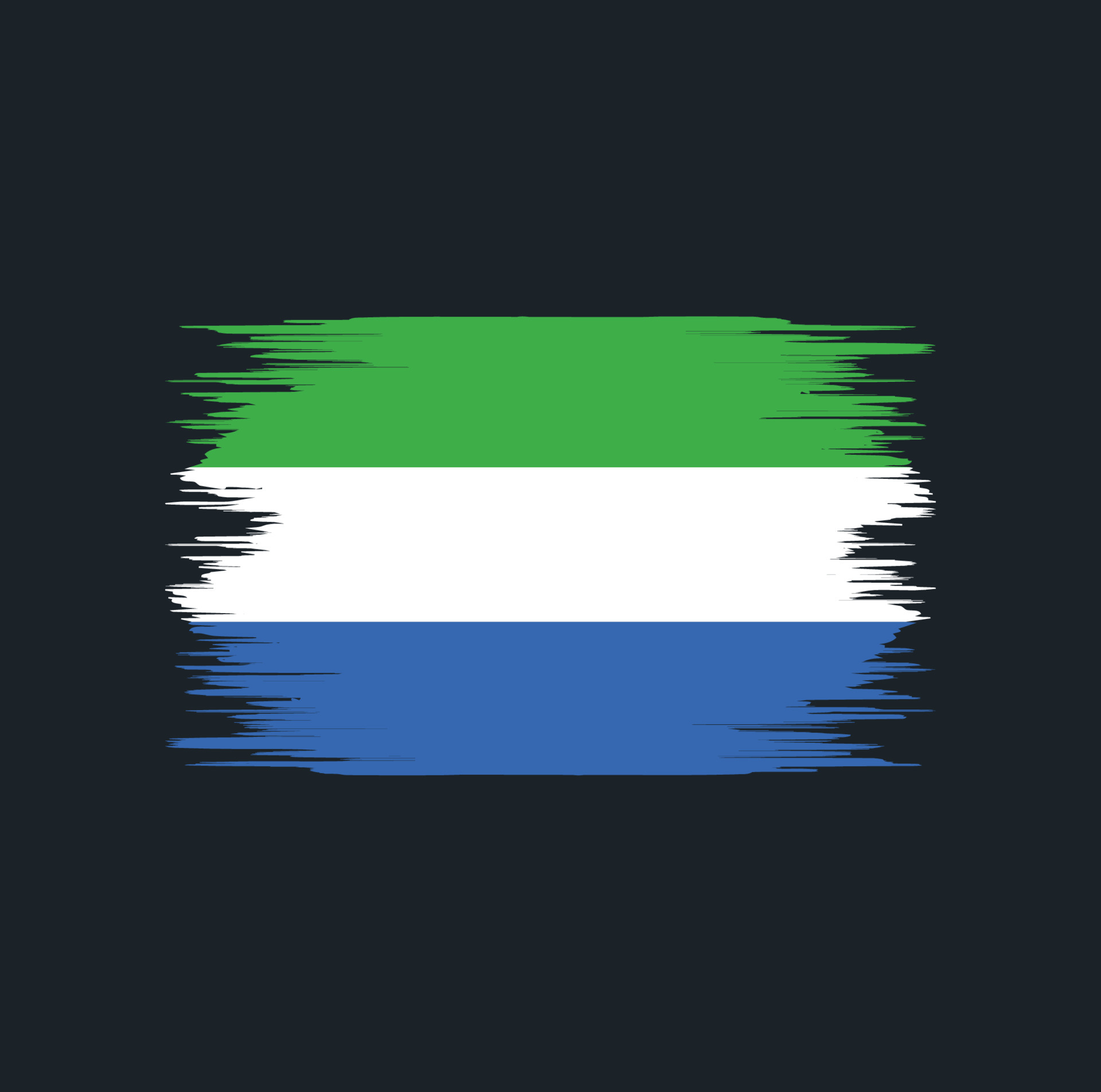 Sierra Leone Flag Brush 6996790 Vector Art at Vecteezy