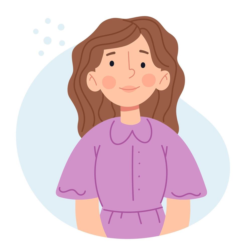 retrato de una mujer. avatar de una mujer joven. estilo de dibujo a ... retrato de una mujer. avatar de una mujer joven. estilo de dibujo a ...