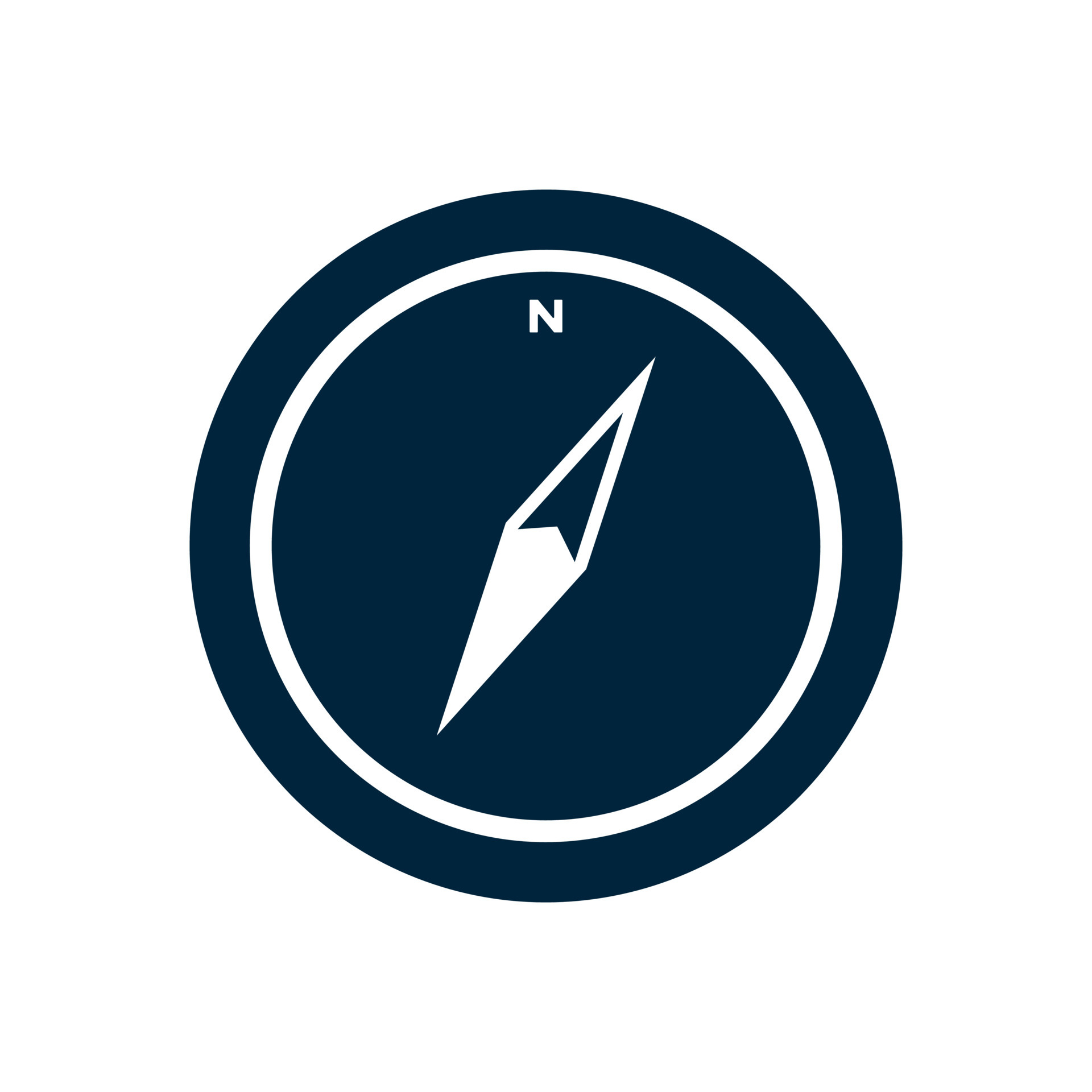 Compass Icon Compas Icon Vector Isolated On White Background Modern