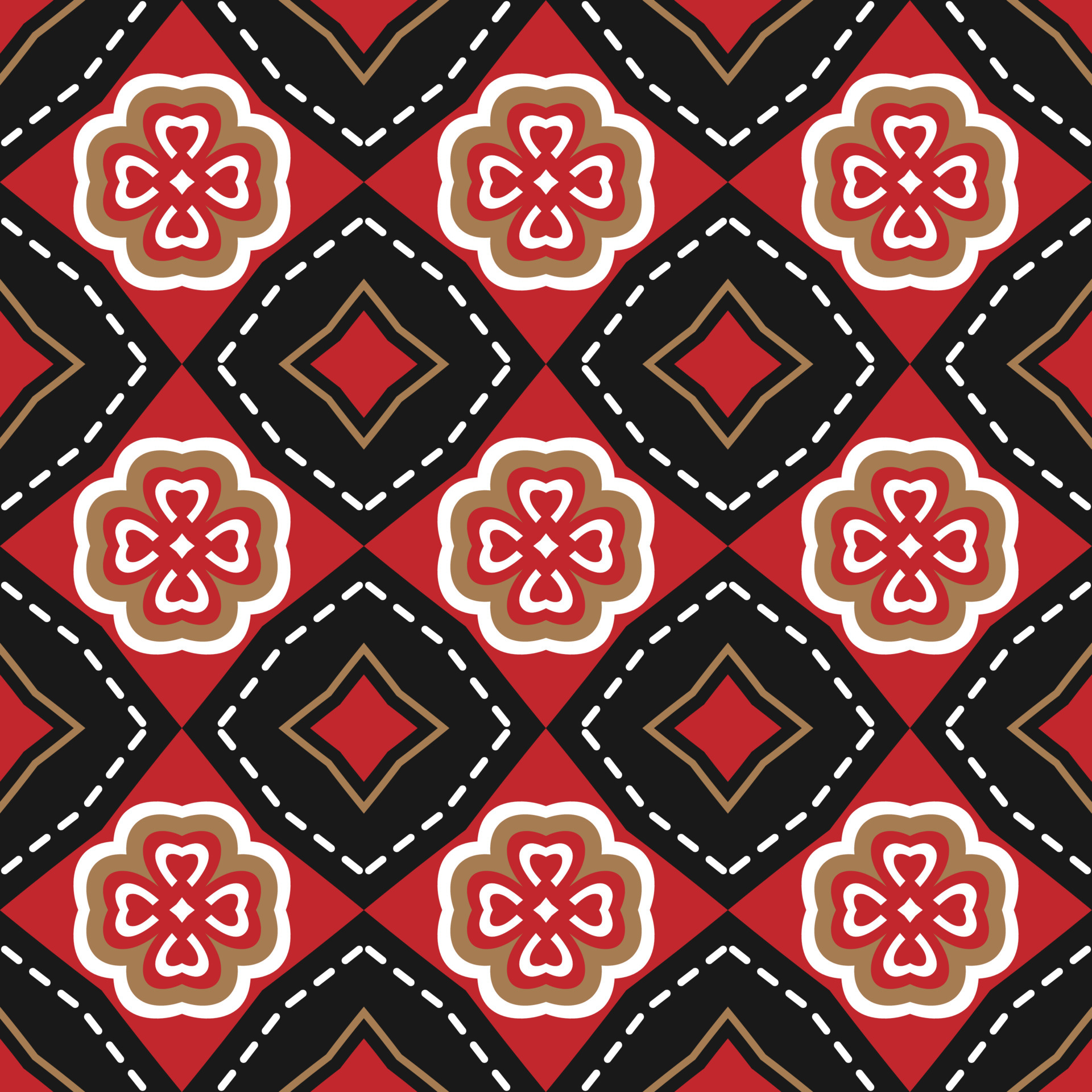 Elegant vintage floral seamless pattern design 6999739 Vector Art at ...