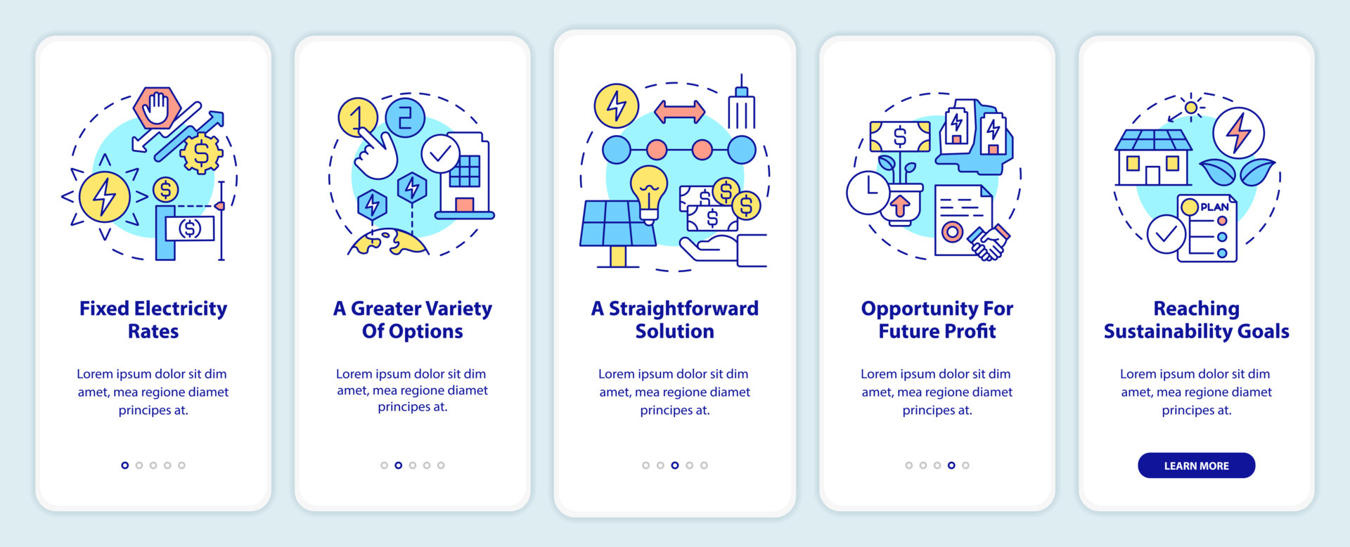 Pros Of Ppa Onboarding Mobile App Screen 7002781 Vector Art At Vecteezy