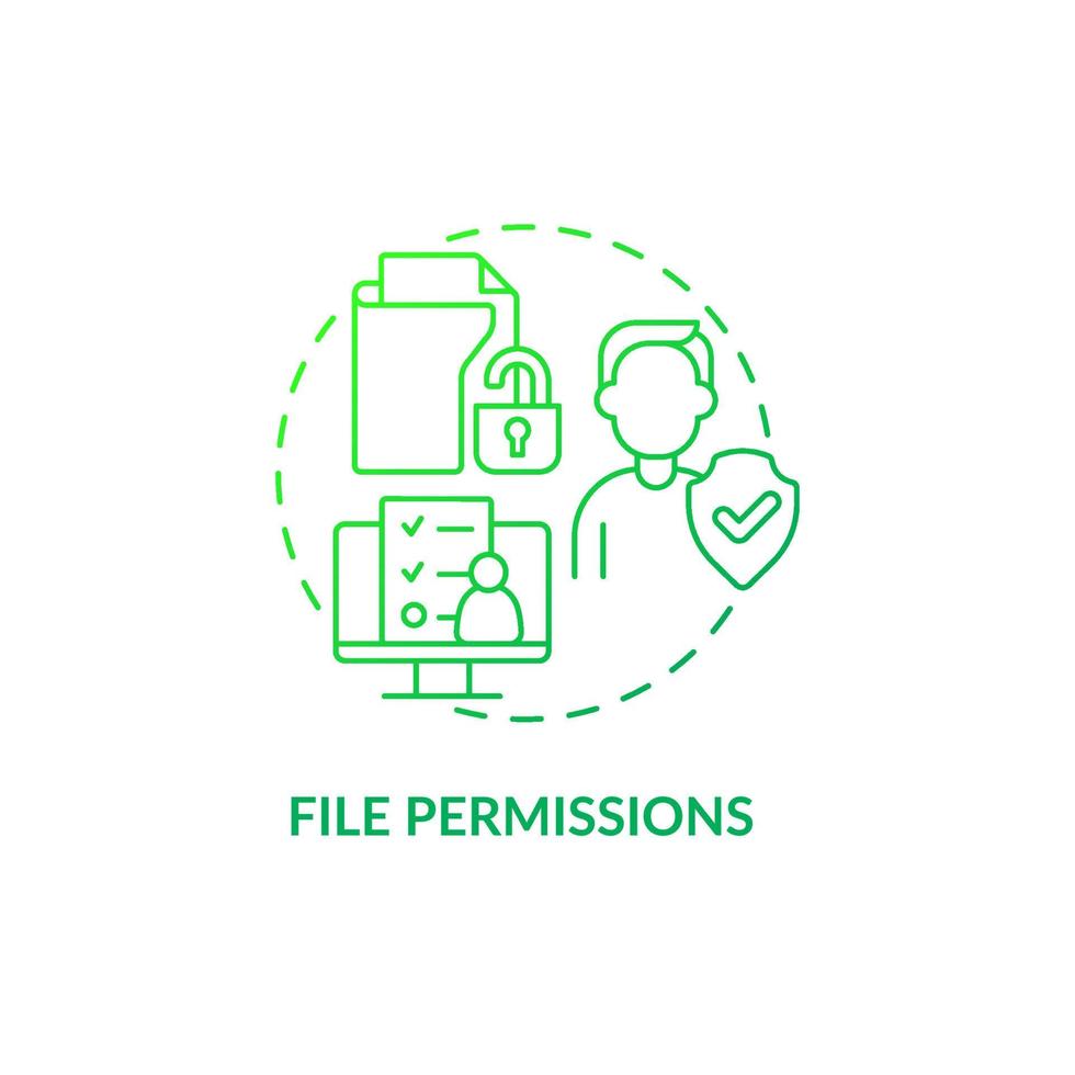 File permissions green gradient concept icon 7002853 Vector Art at Vecteezy File permissions green gradient concept icon 7002853 Vector Art at Vecteezy